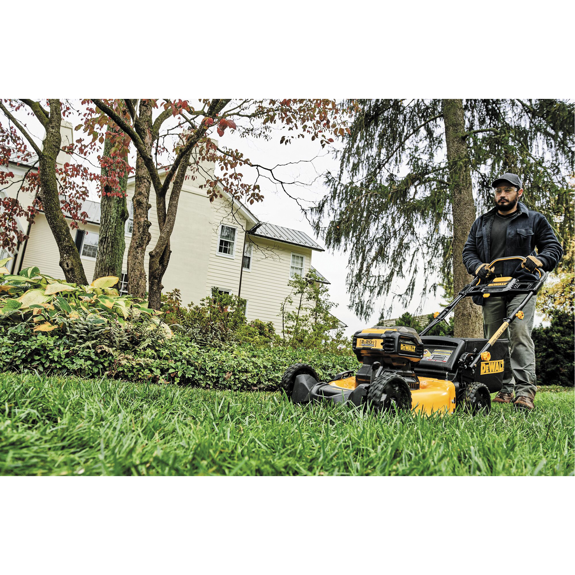 DEWALT DCMWP233U2-CA 2x20V Max* Brushless Cordless Lawn Mower Kit, Push ...