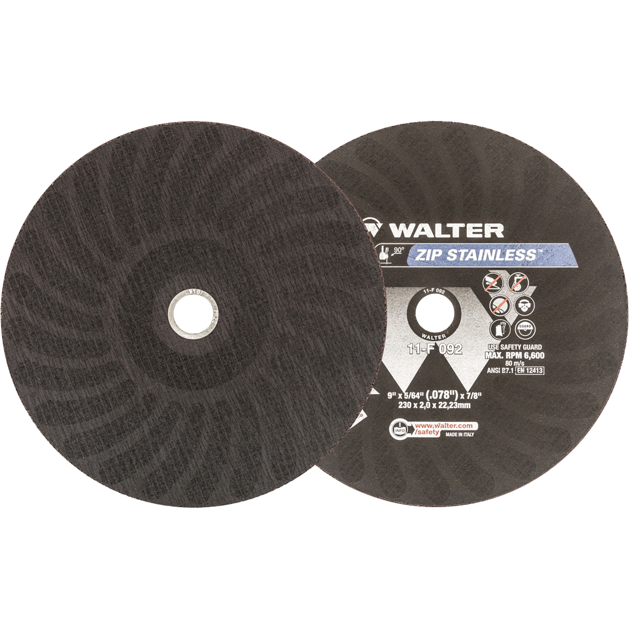Walter Surface Technologies 11F092 Zip Stainless Right Angle Grinder ...