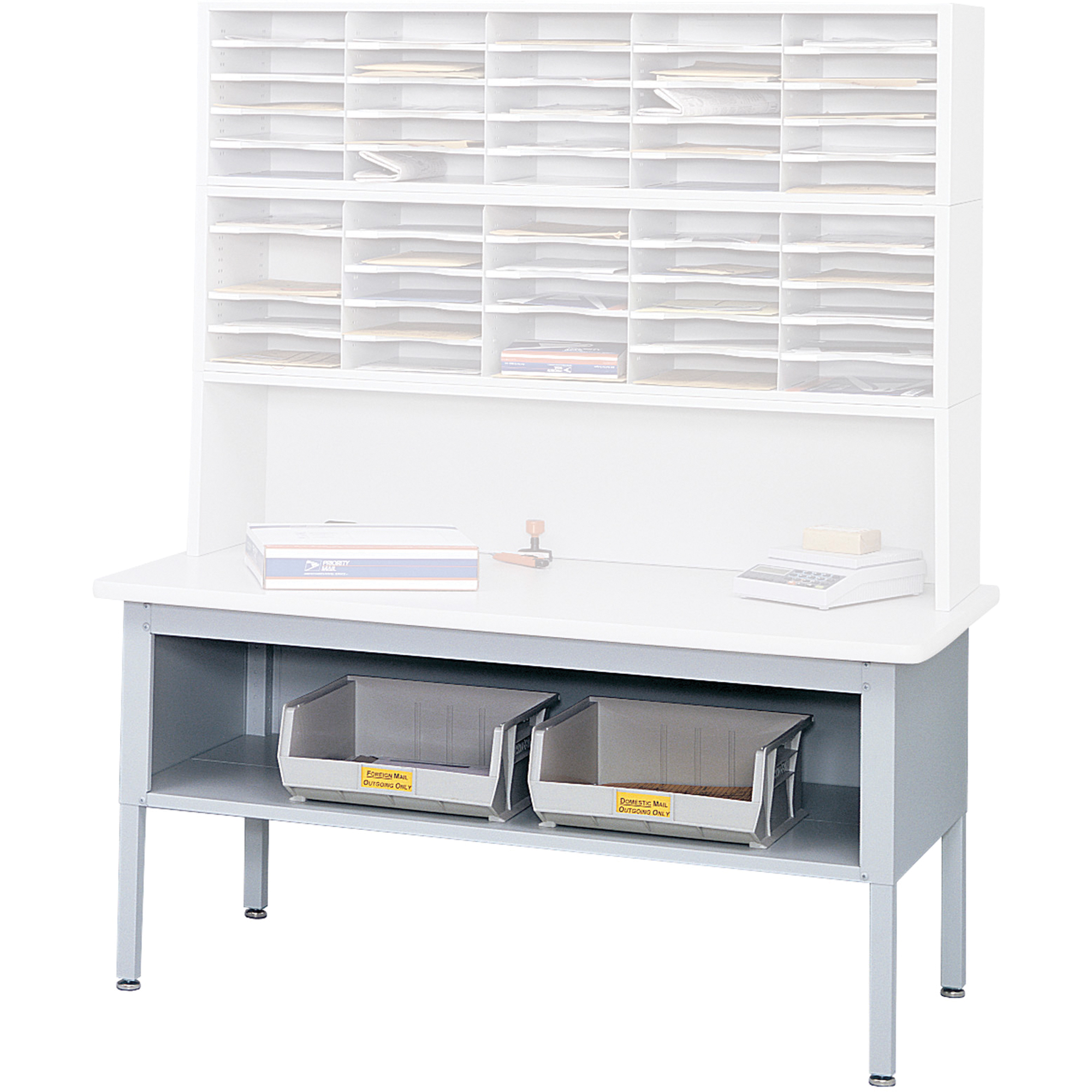 SAFCO E-z Sort® Mailroom Furniture-sorting Tables With Shelf-base Table ...