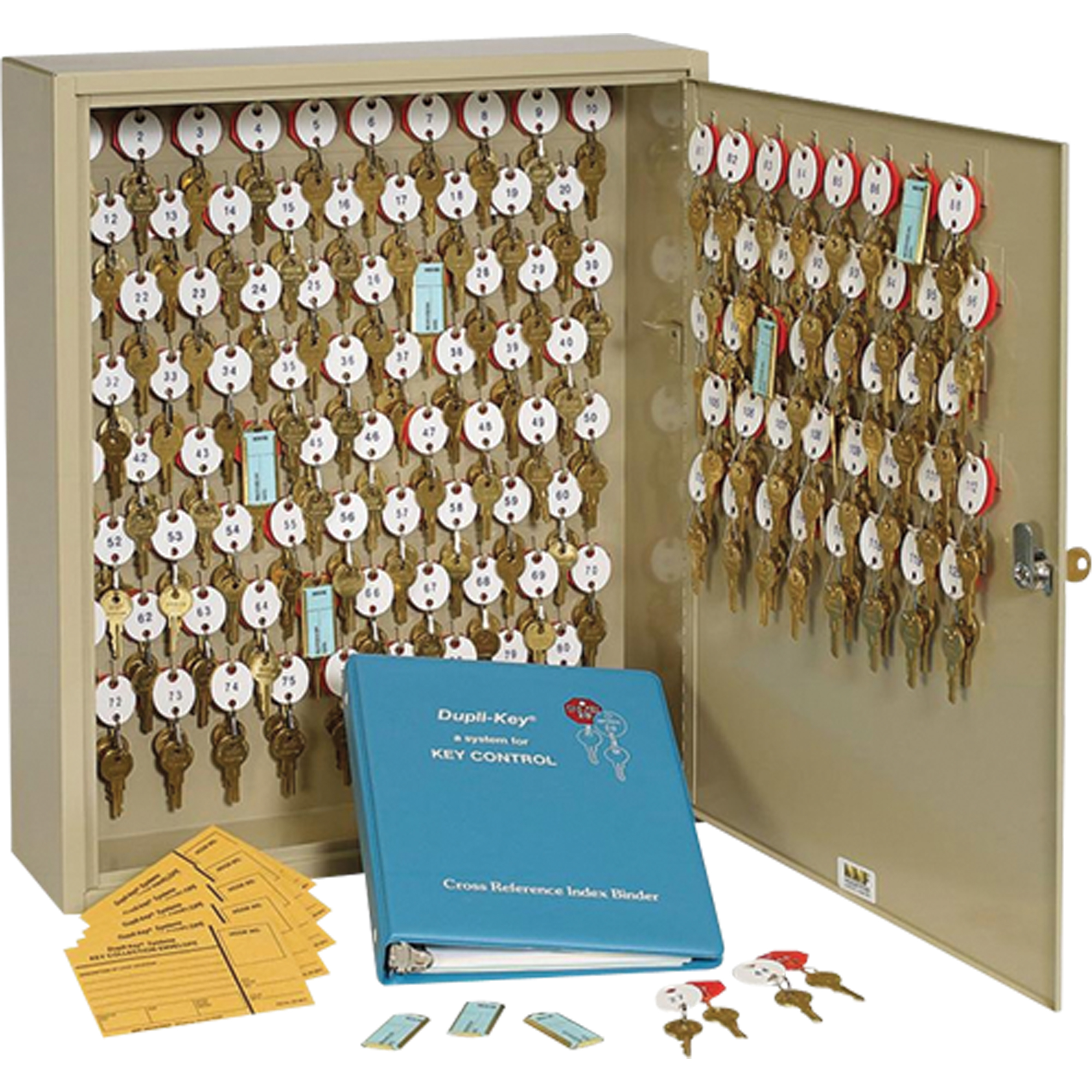 MMF INDUSTRIES Double Key File/Security System, 60 Keys, Beige OG886 ...