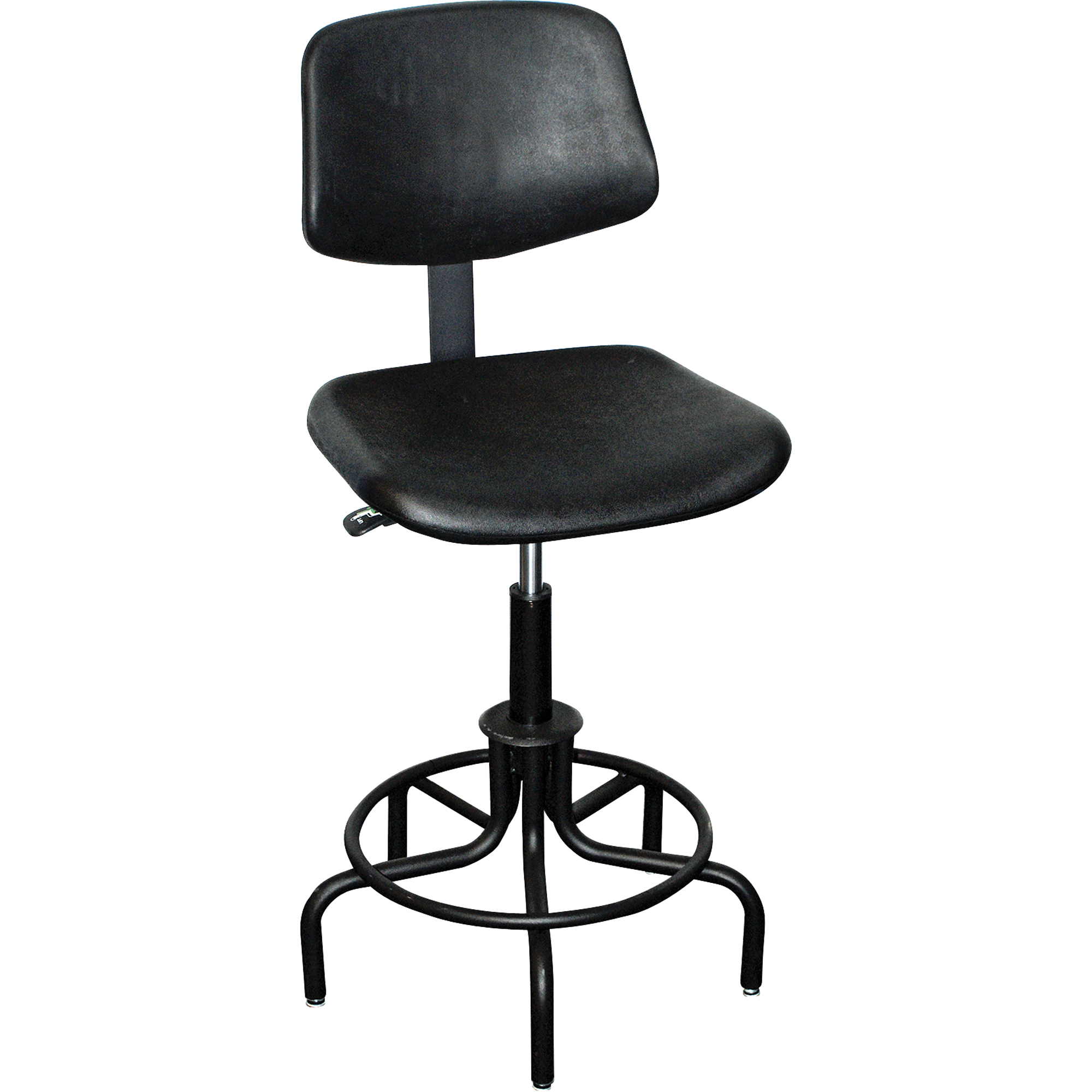 MUR-VAN 6000 Series Stool with Back, Stationary, Adjustable, 25" - 30 ...