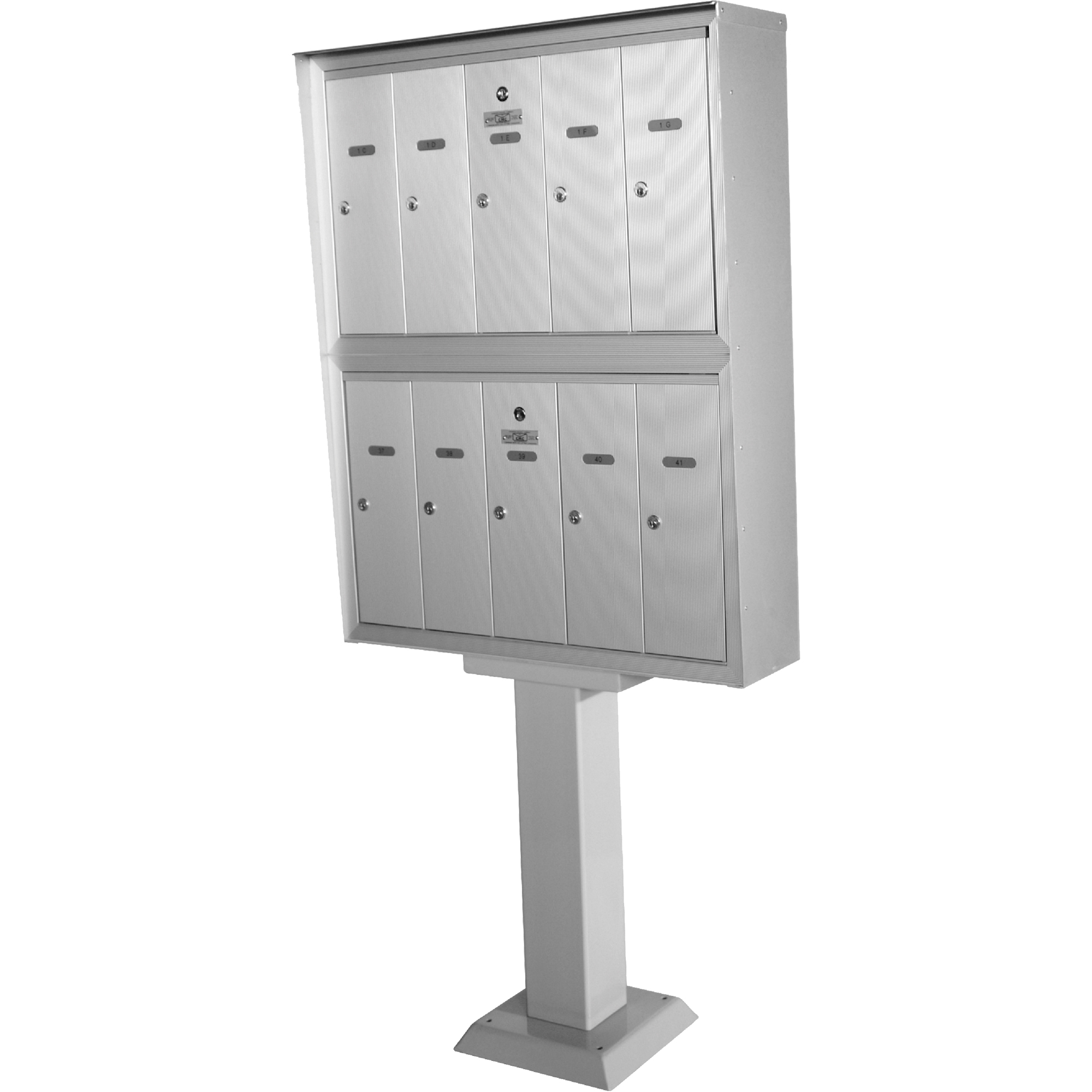 CANADIAN MAILBOX COMPANY Double Deck Mailboxes OP374 (NS202-ALUMINUM-7 ...