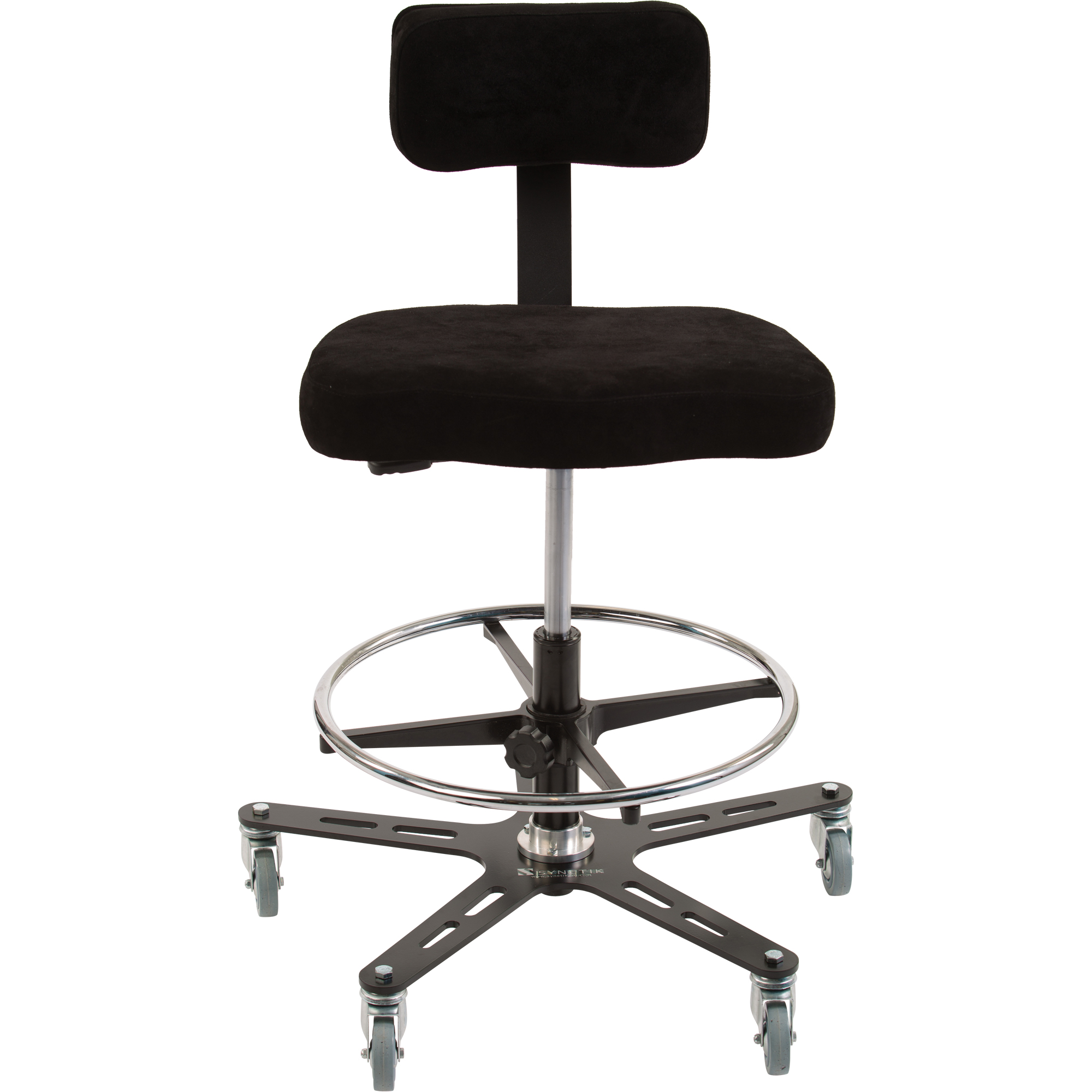 Synetik 508-00035 TF160 Welding Grade Ergonomic Chair, Suede, Black ...