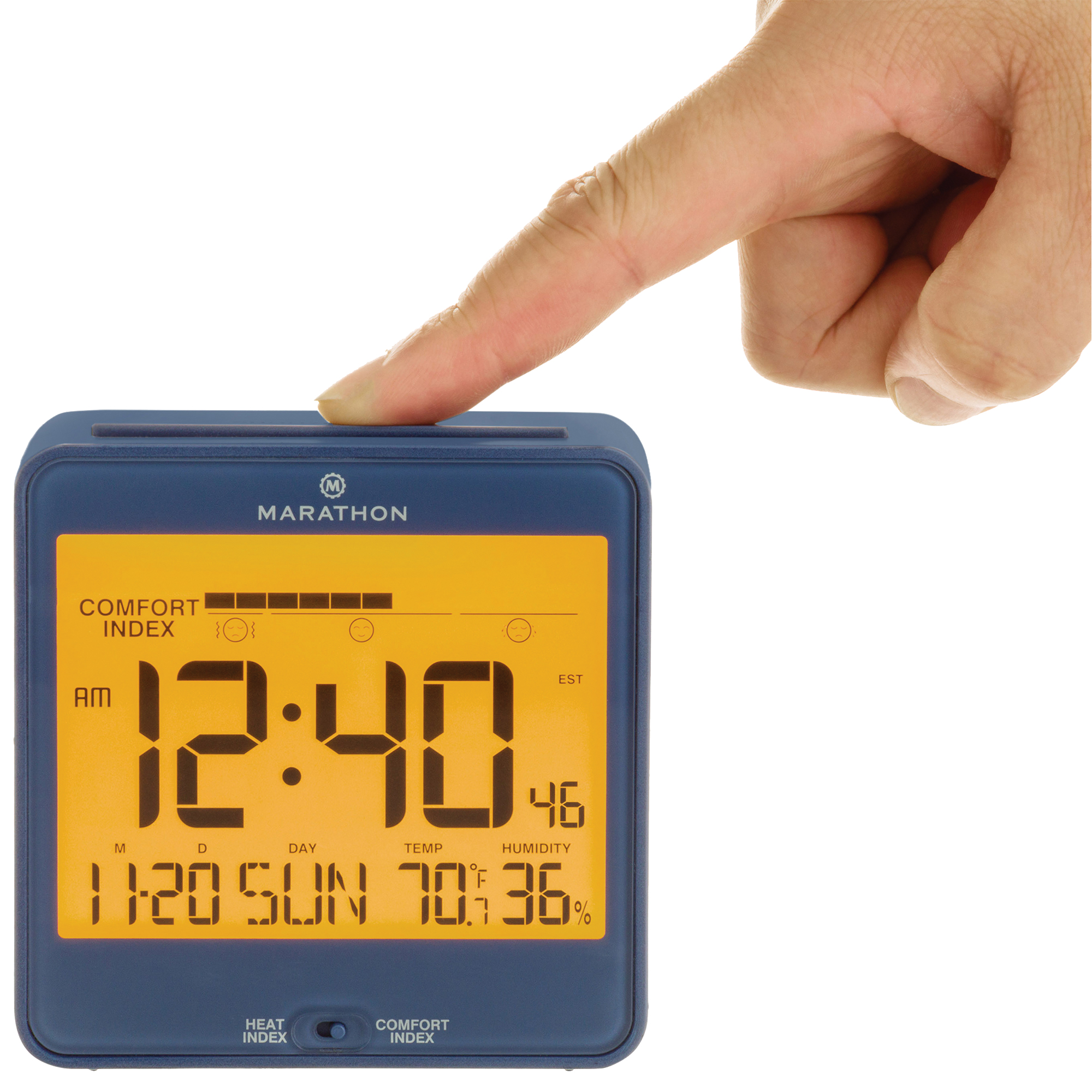 MARATHON Atomic Desk Clock OP589 ( CL030054BL) | Shop Clocks | TENAQUIP