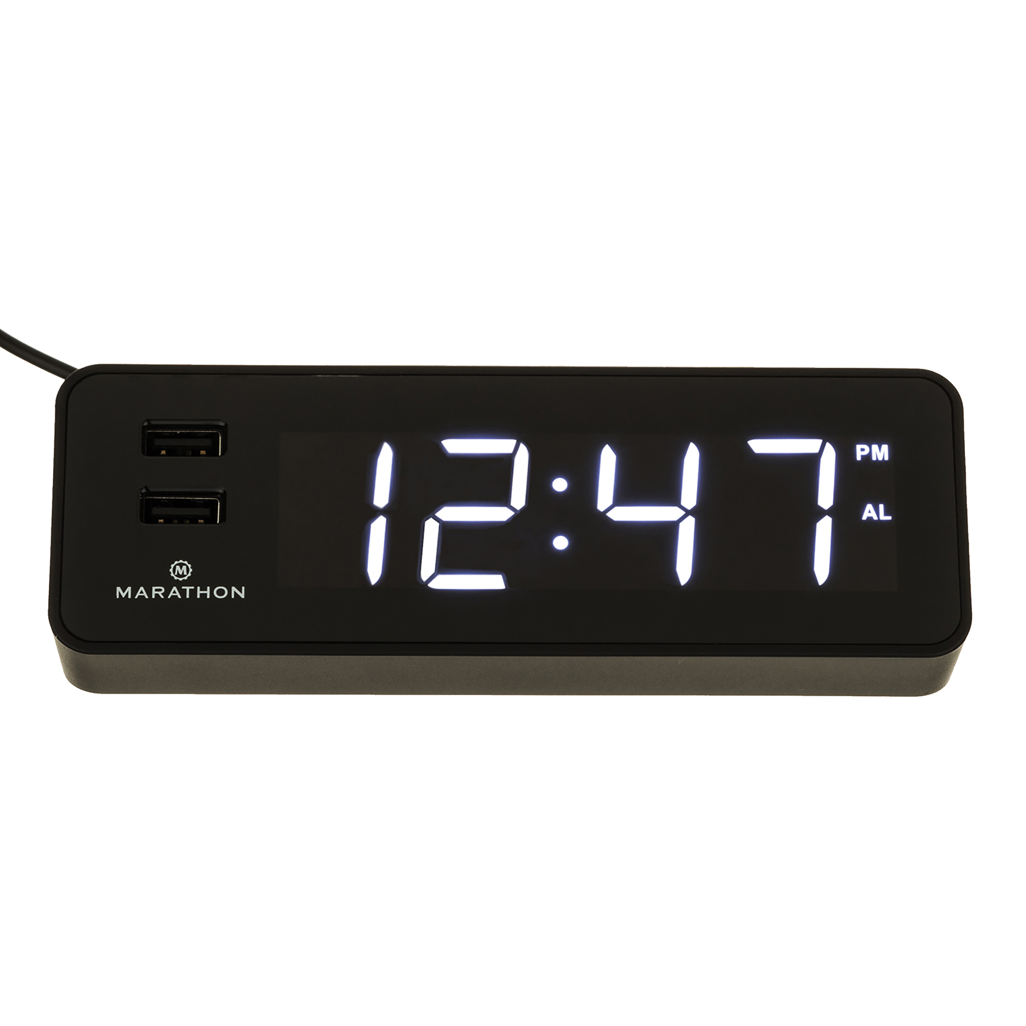 MARATHON LED Alarm Clock OP599 (CL030055BK) | Shop Clocks | TENAQUIP