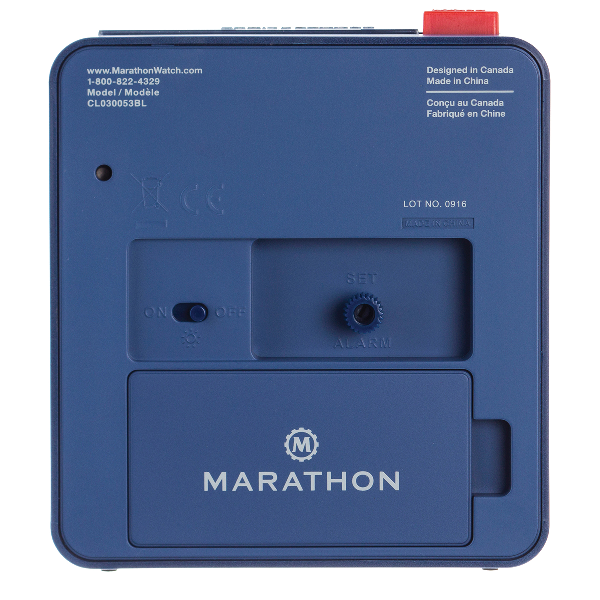 MARATHON Desk Alarm Clock OQ430 ( CL030053MB) | Shop Clocks | TENAQUIP