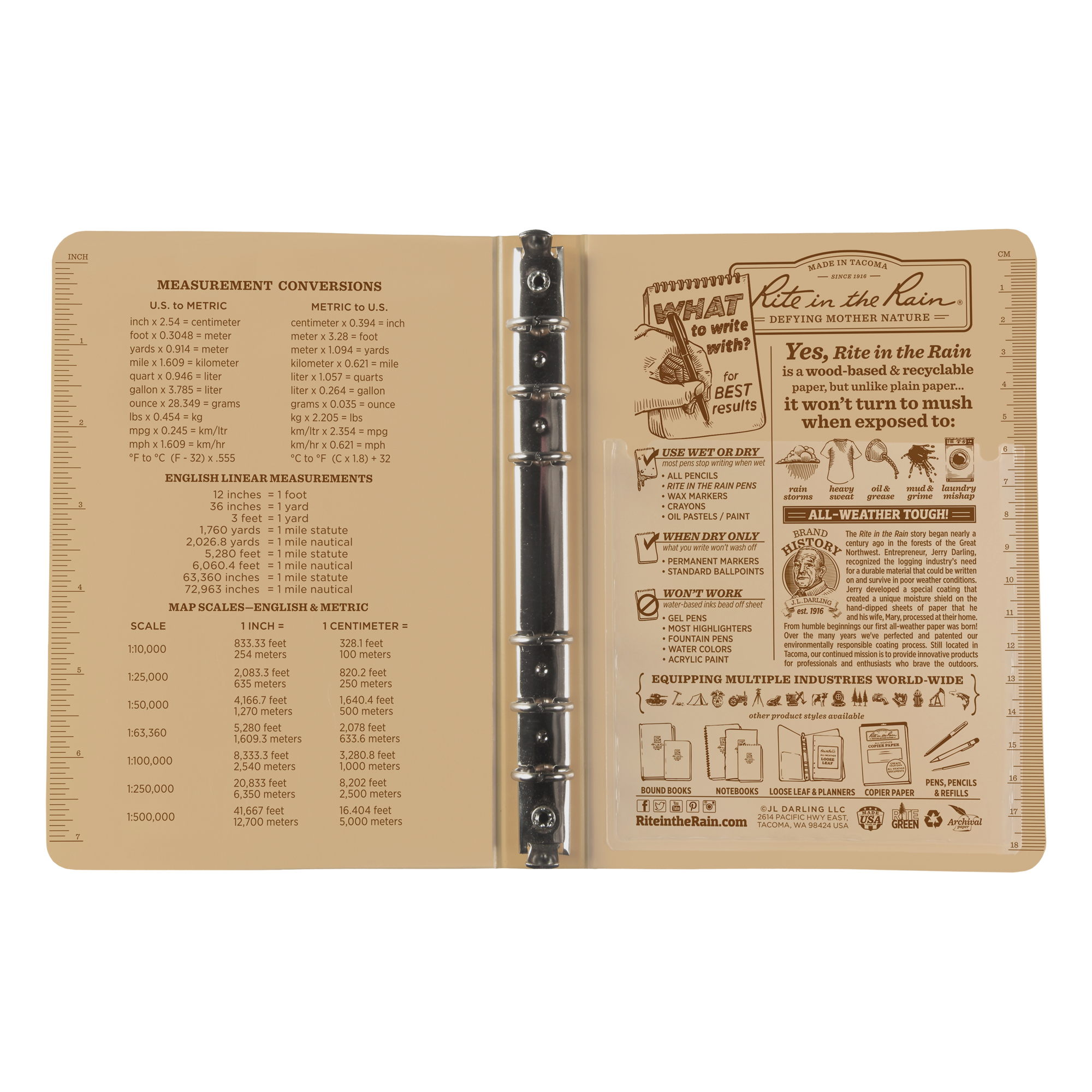 RITE IN THE RAIN Rite in the Rain® Ring Binder OQ496 (9200T) | Shop ...