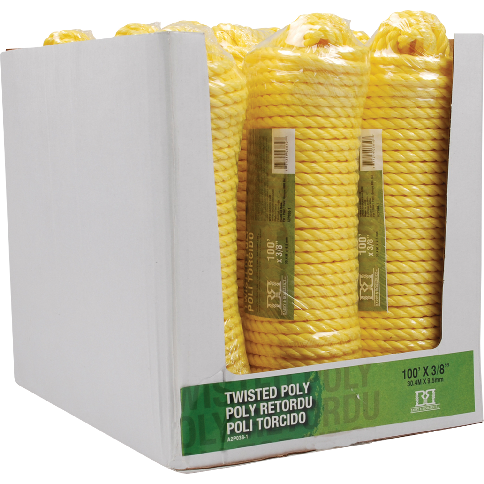 PA639 Ropes, Polypropylene, 100'