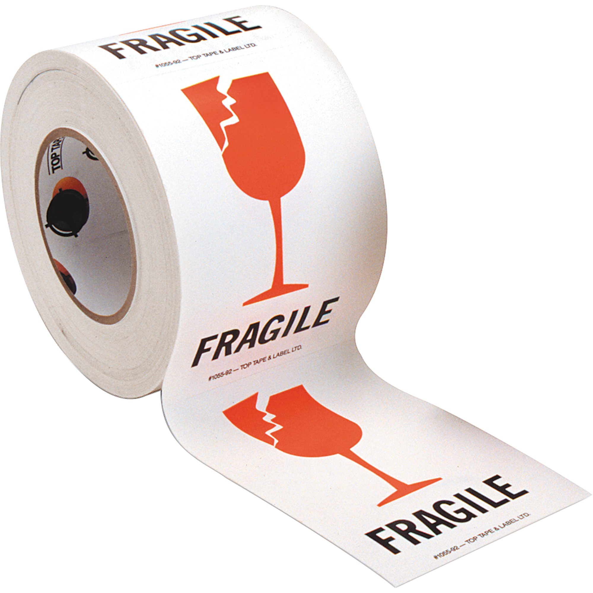 INCOM TOP TAPE & LABEL "Fragile" Special Handling Labels, 6" L x 4" W ...