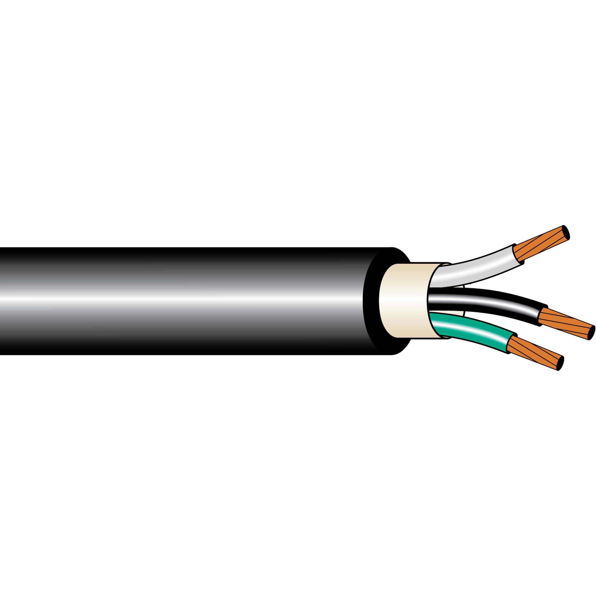 PAA394 Armoured Copper Cable, AC90 12/2 AWG 600V