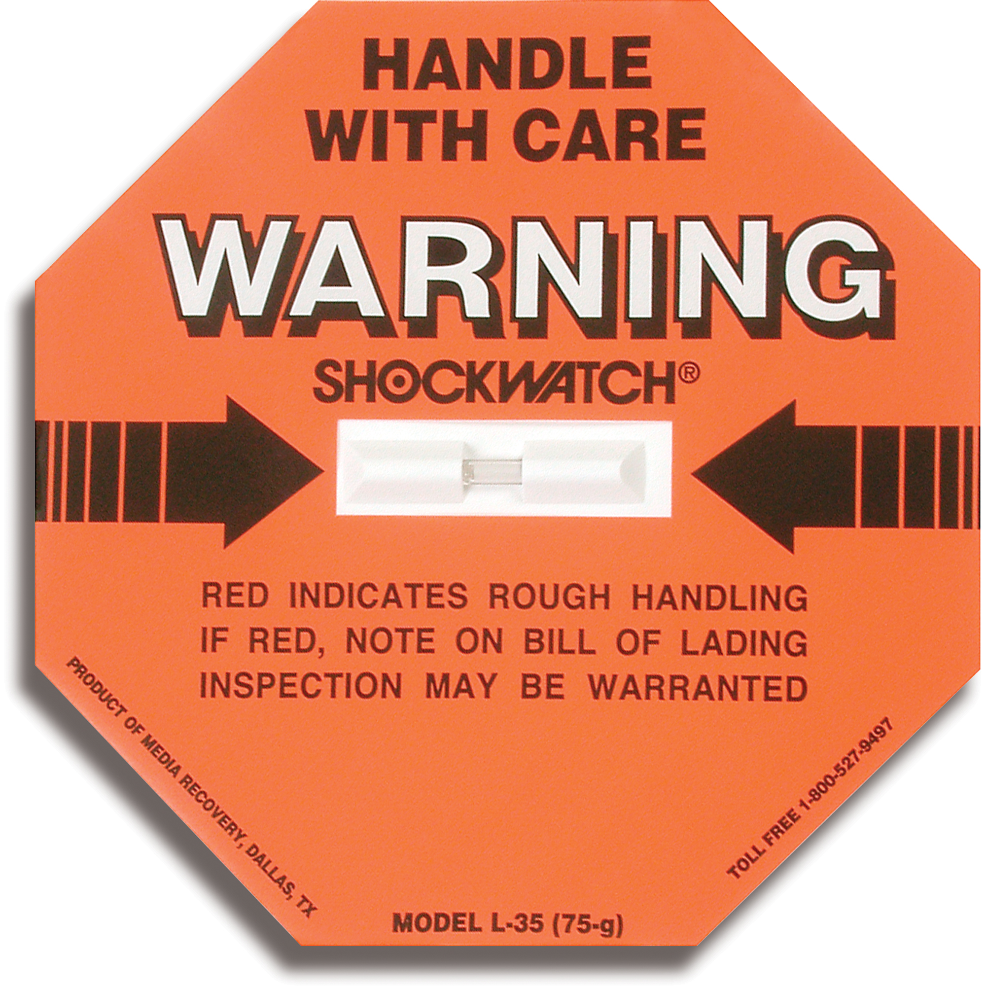 Shockwatch 20300 X 50 Shockwatch® Impact Detection Devices