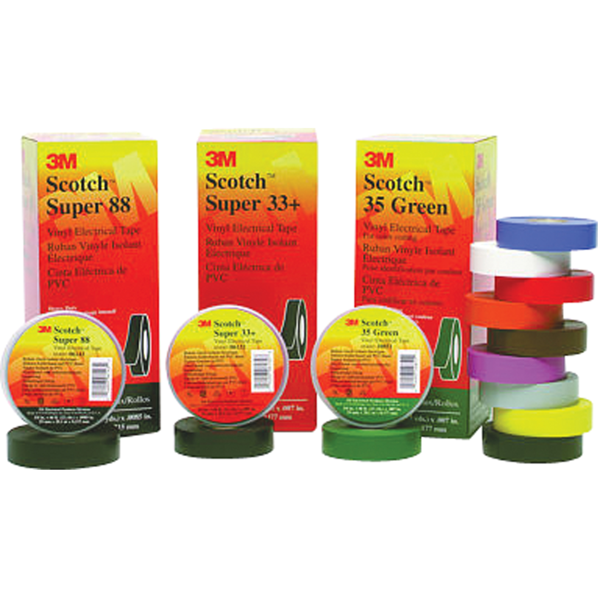 3M SUPER33+ 3/4X66 Scotch® Super 33 Tape, 19 mm (3/4") x 20.1 m (66 ...