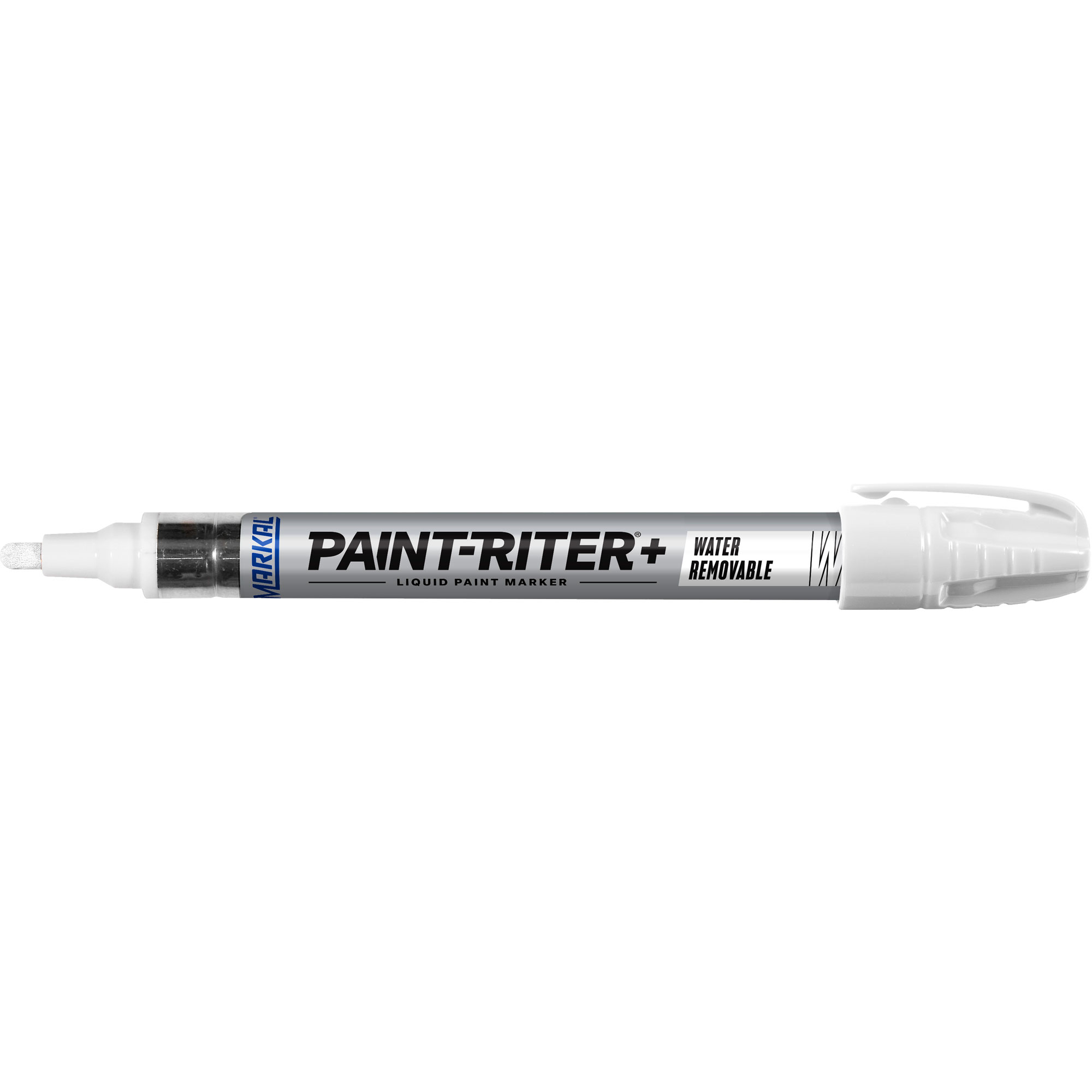 Markal 097030 Paint-Riter®+ Water Removable Paint Marker, Liquid, White