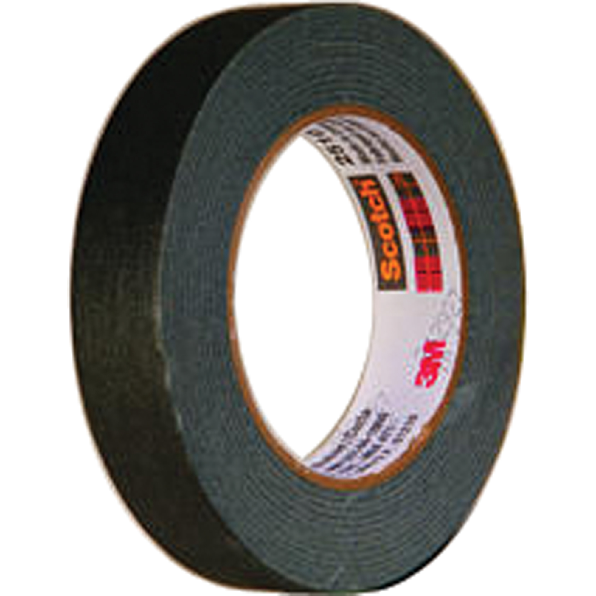 3M 2510-1X60 2510 Masking Tape, 24 mm (1") x 55 m (180'), Black