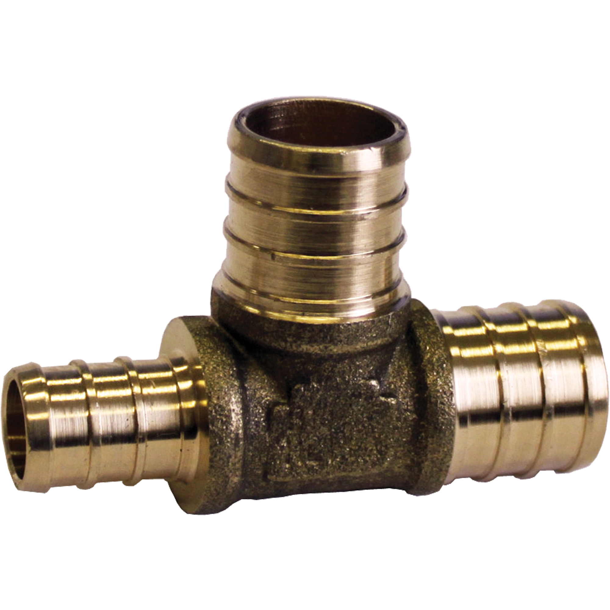 Bow Plumbing 511170 Raccord en T pour tuyau, Laiton, 1/2" x 1/2" x 3/4"