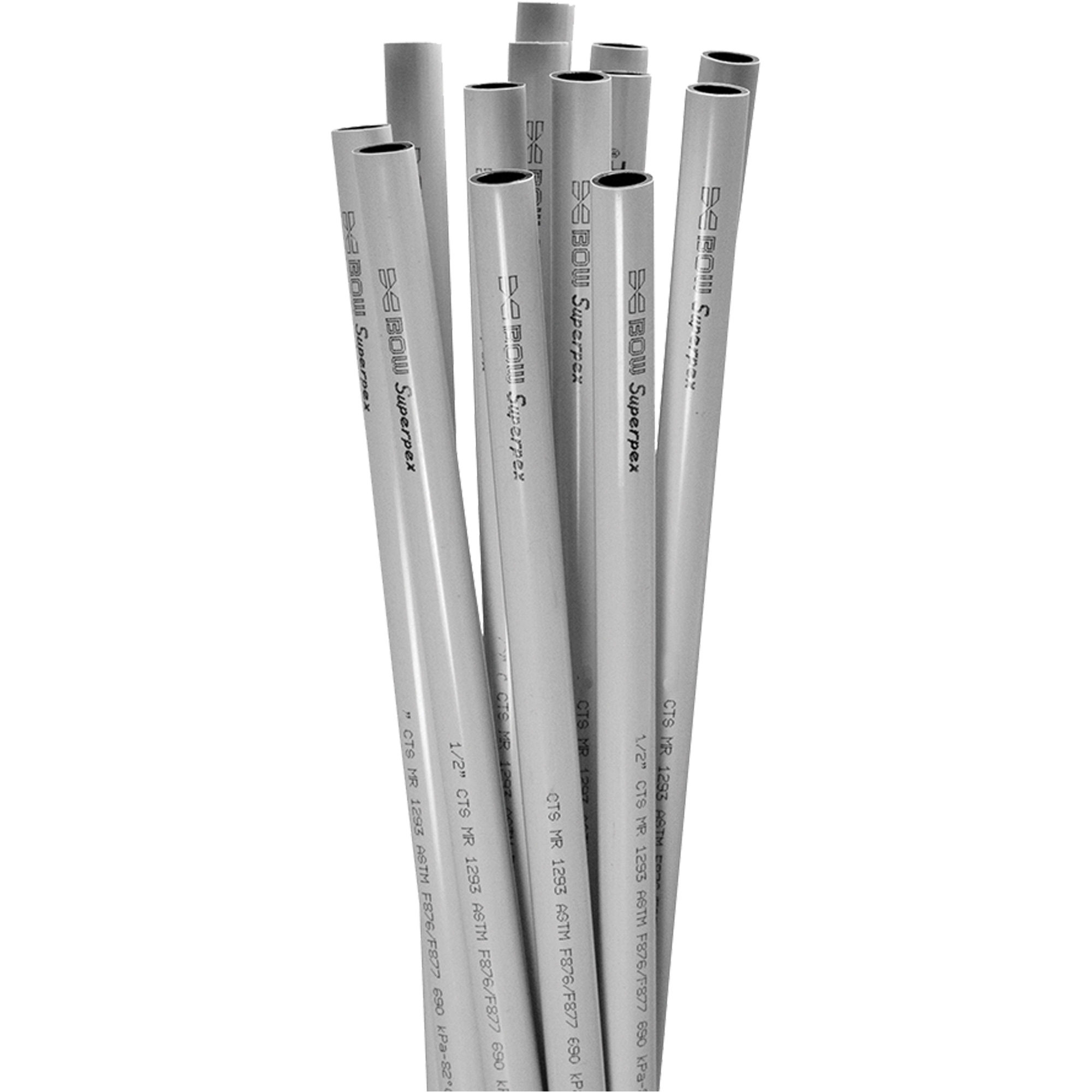BOW Plumbing Tuyau pour eau froide/chaude Superpex, Plastique, 12' lo x ...