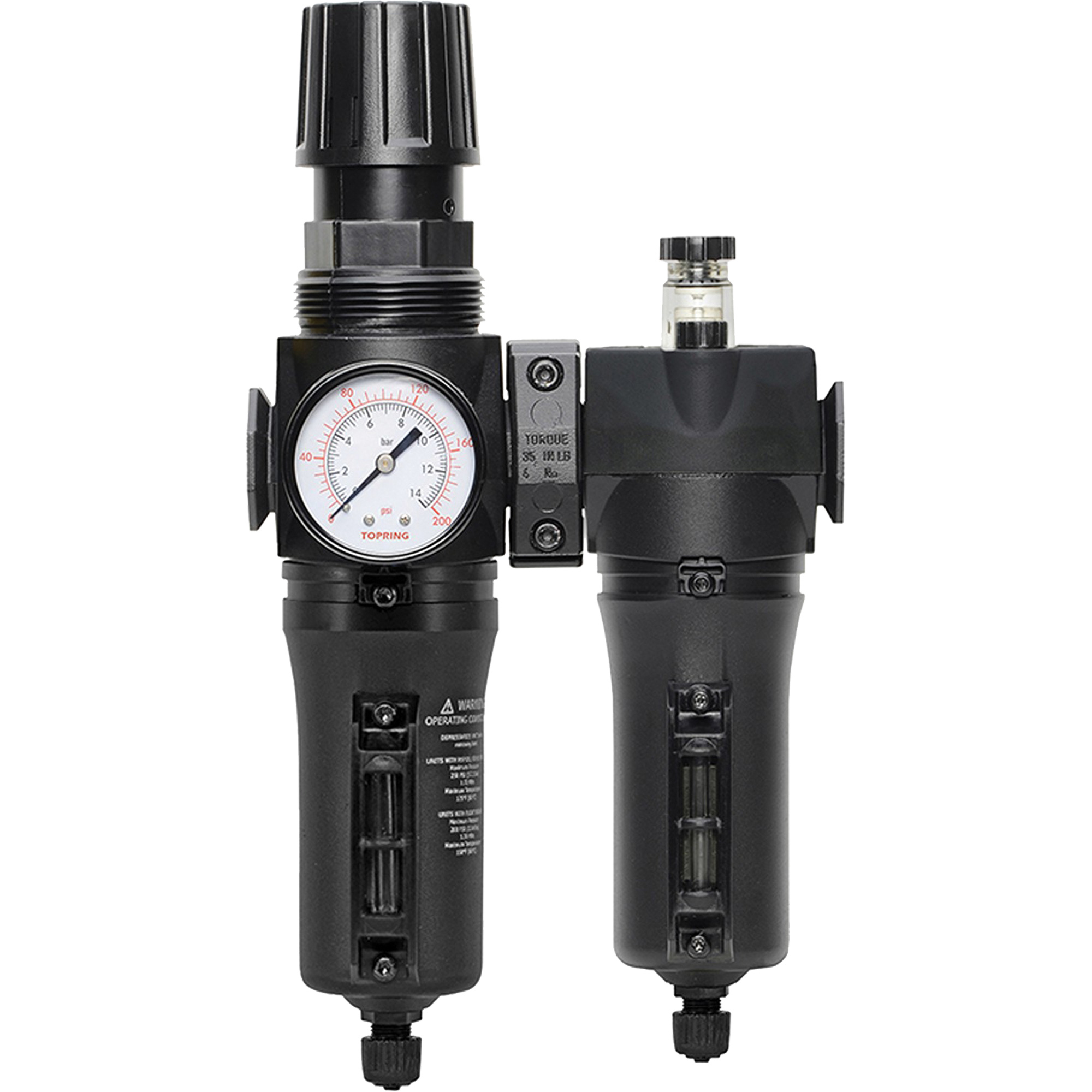 Topring 50.627A Filter, Regulator & Lubricator Modulair 300, 1/4" NPT