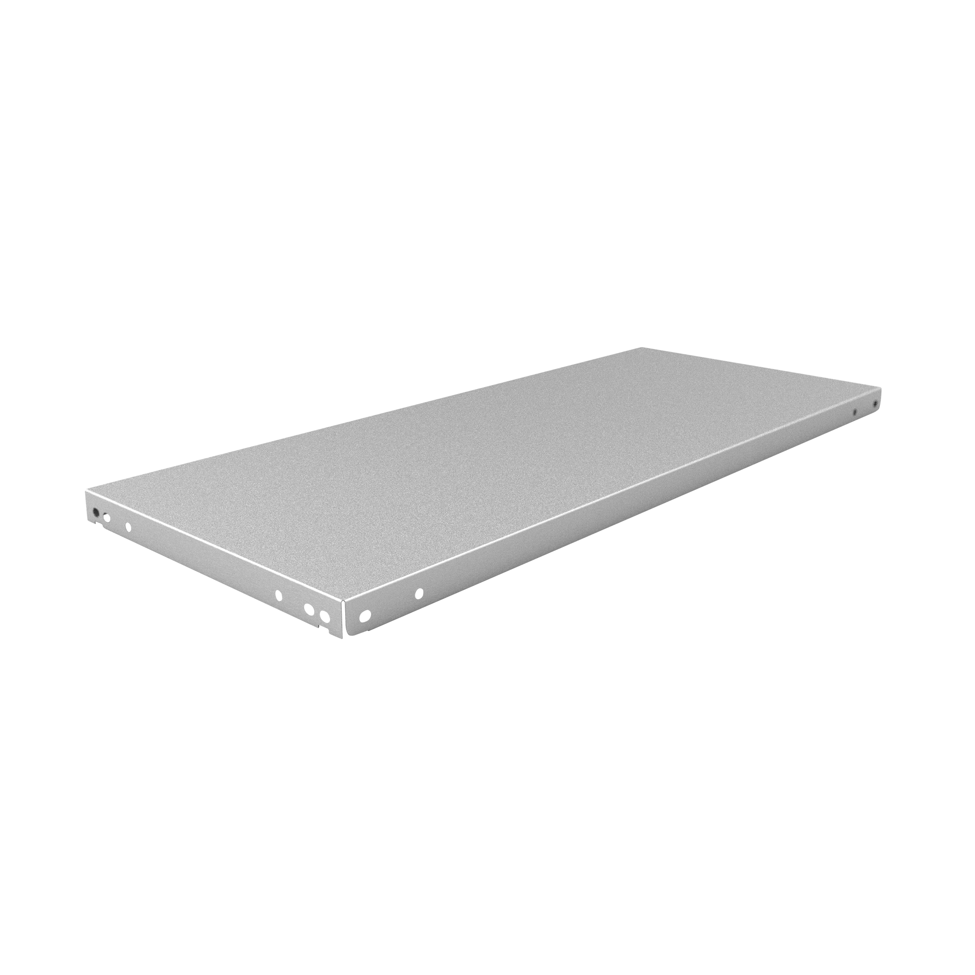 METALWARE Tablette à cornière perforée, Acier galvanisé, 36" la x 15" p ...