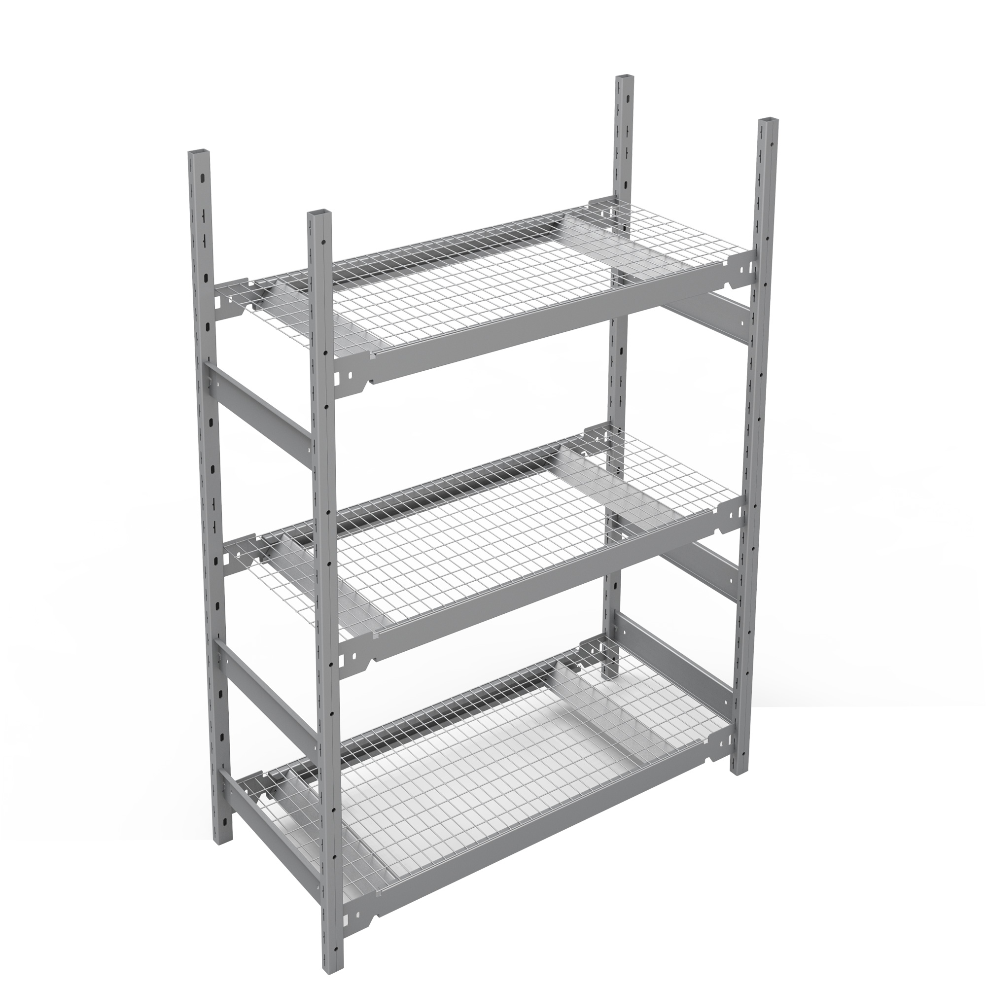 Metalware RN577 Wide Span Storage Shelving, Steel, Boltless, 1340 lbs ...