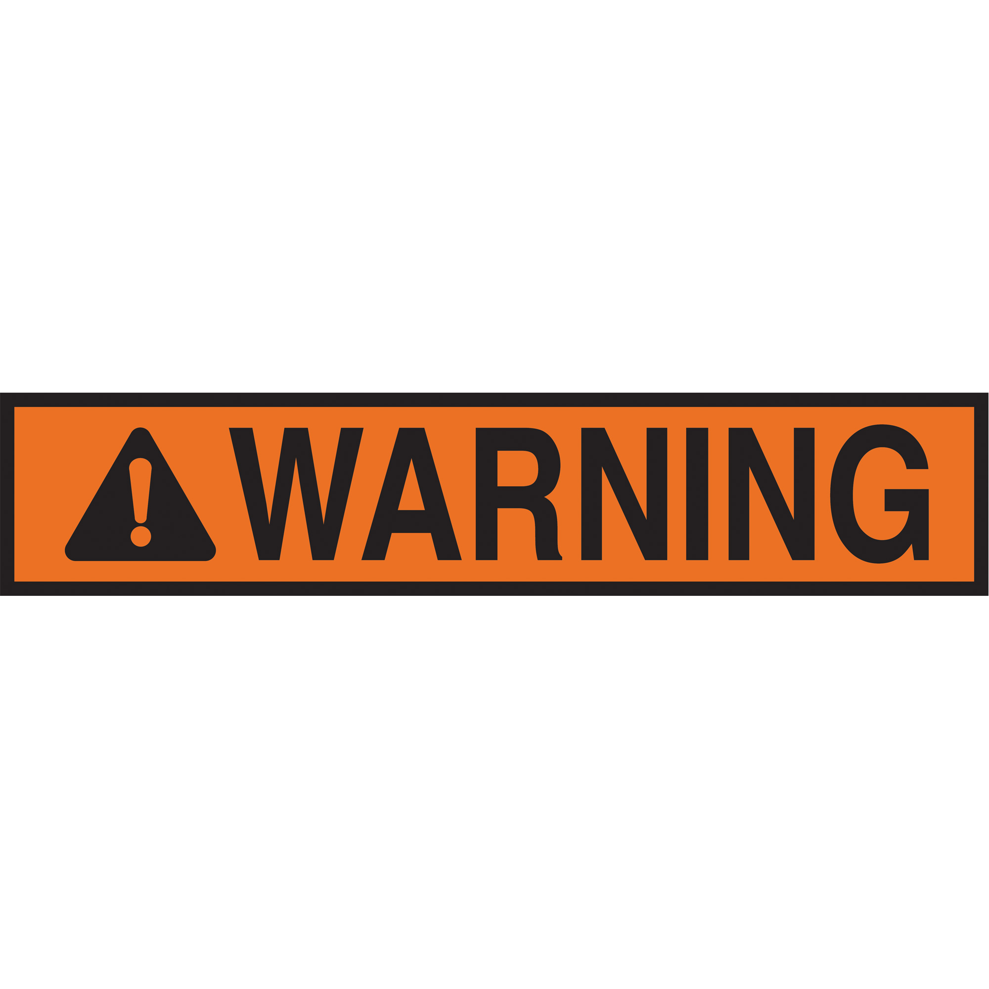 BRADY "Warning" Sign with Symbol SAD247 (88065) | Shop Facility Signs ...