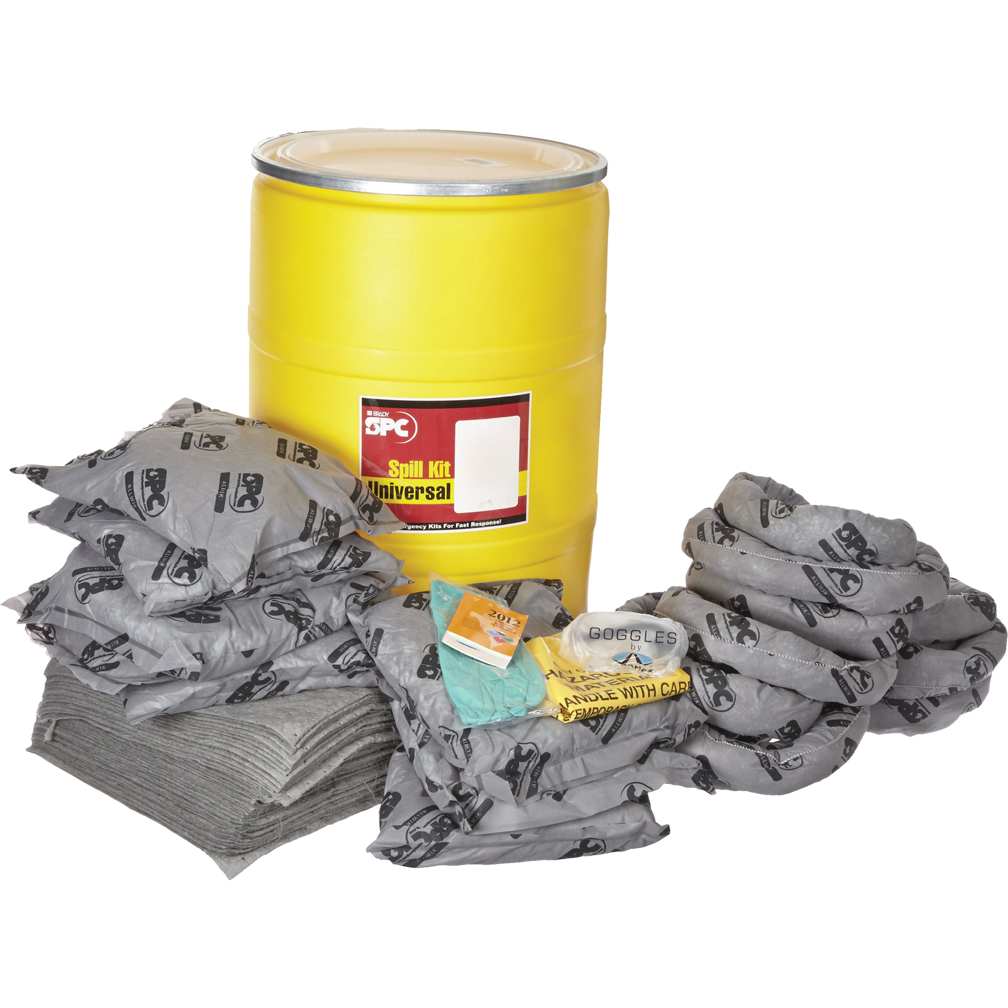 SPC SKA-55 Spill Kit, Universal, Drum, 41 US Gal. Absorbancy
