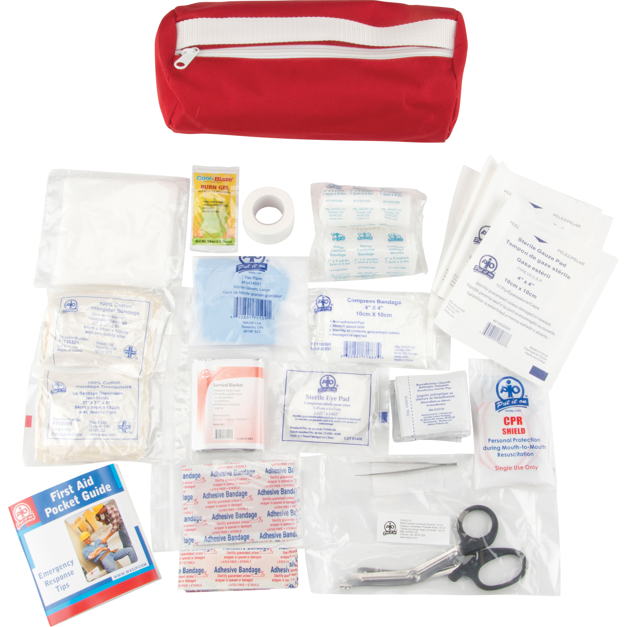SAP138 First Aid Kit, Class 1 Medical Device, Nylon Bag