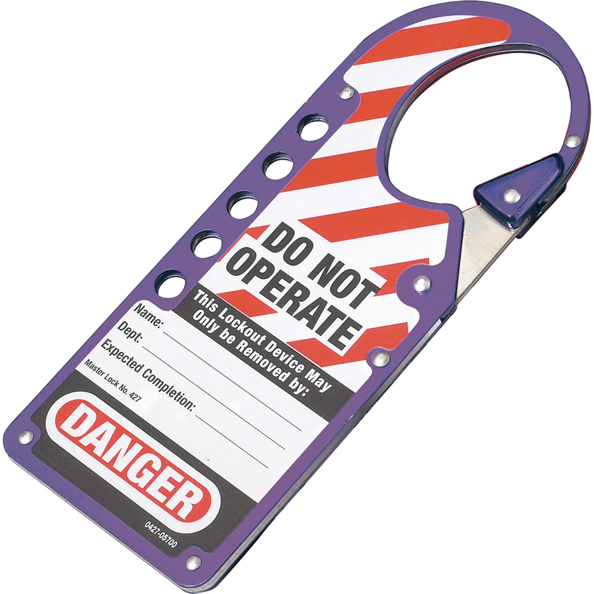 Master Lock 427PRP Labeled Snap-on Hasps