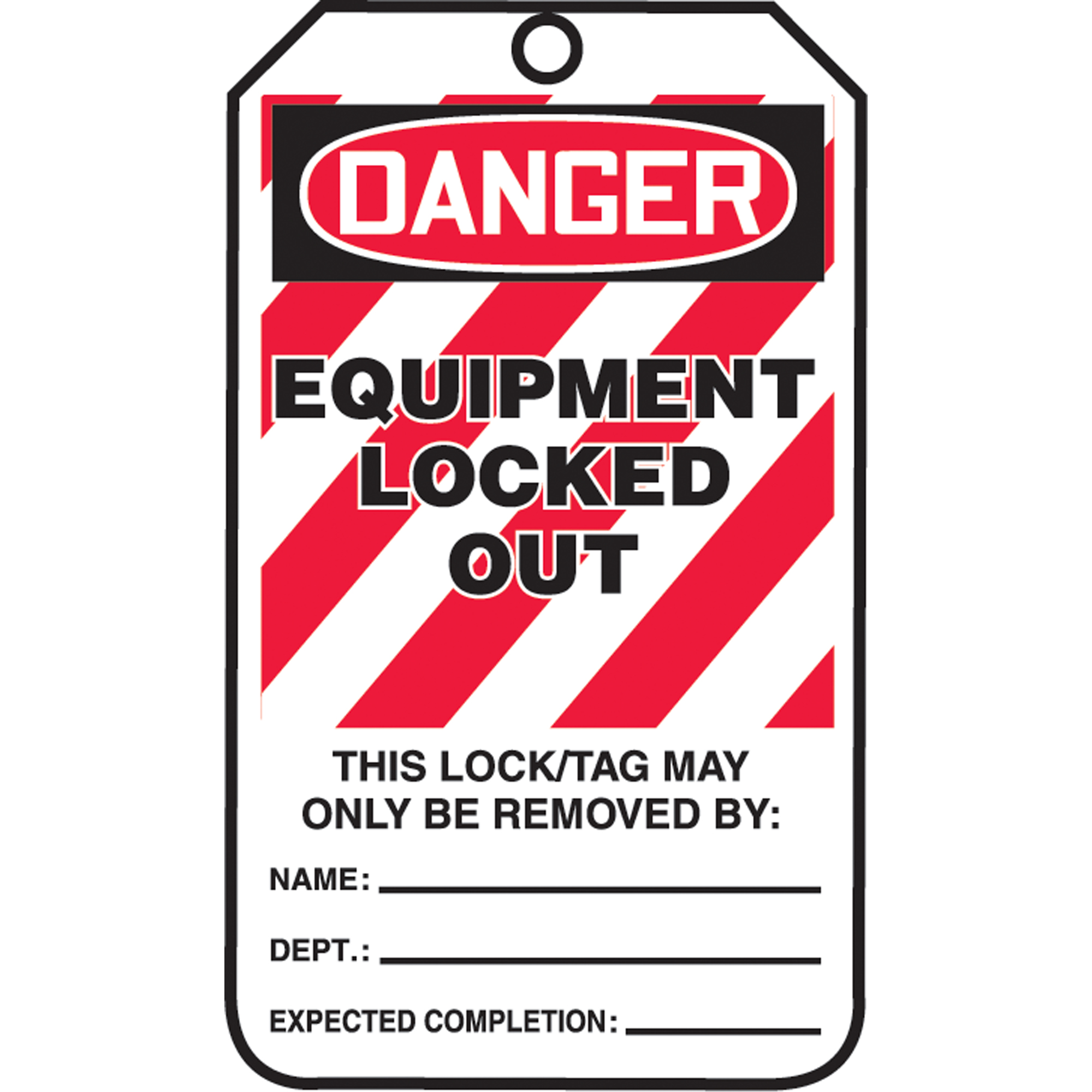 ACCUFORM SIGNS Lockout Tags SAU803 (MLT410PTP) | Shop Lockout Tag ...