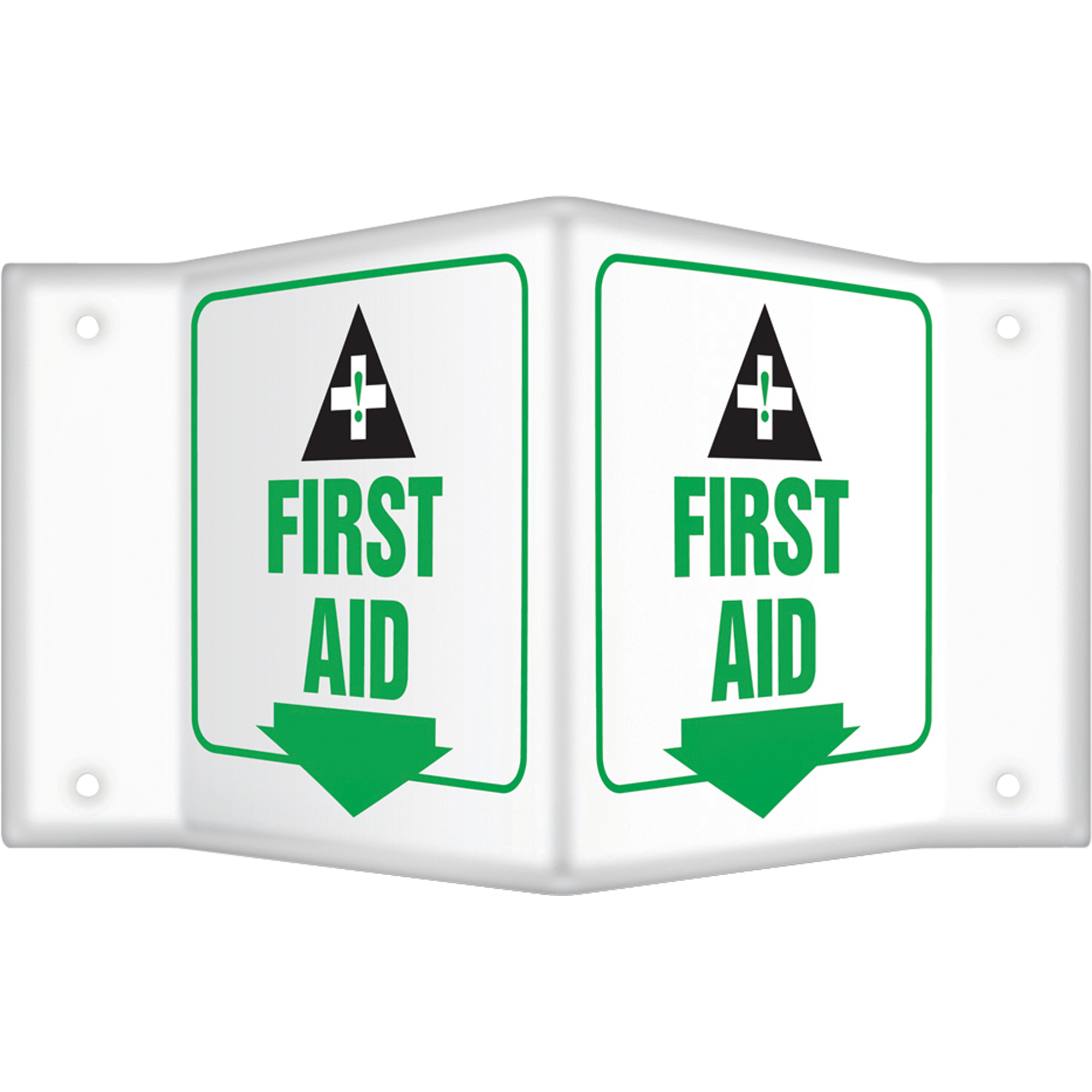 ACCUFORM SIGNS "First Aid" Projection Sign, 6" x 8-1/2", Plastic ...