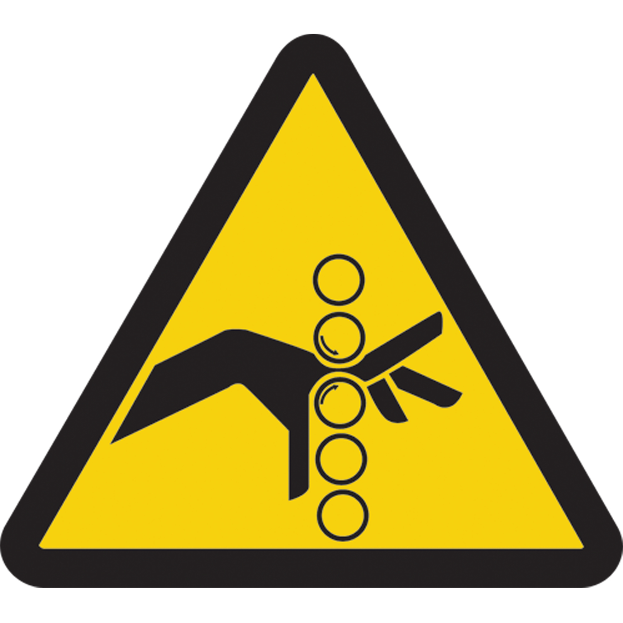 Accuform Signs LSGW1424 Pinch Point ISO Warning Safety Labels, 4" x 4 ...