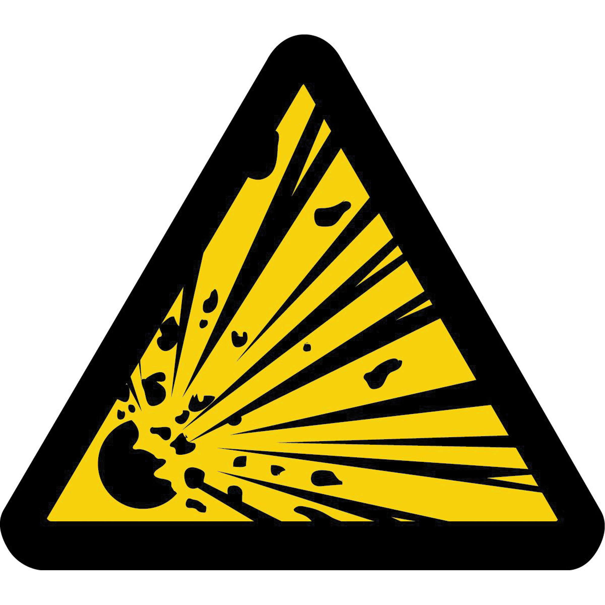 ACCUFORM SIGNS Explosive Material ISO Warning Safety Labels, 2" x 2 ...