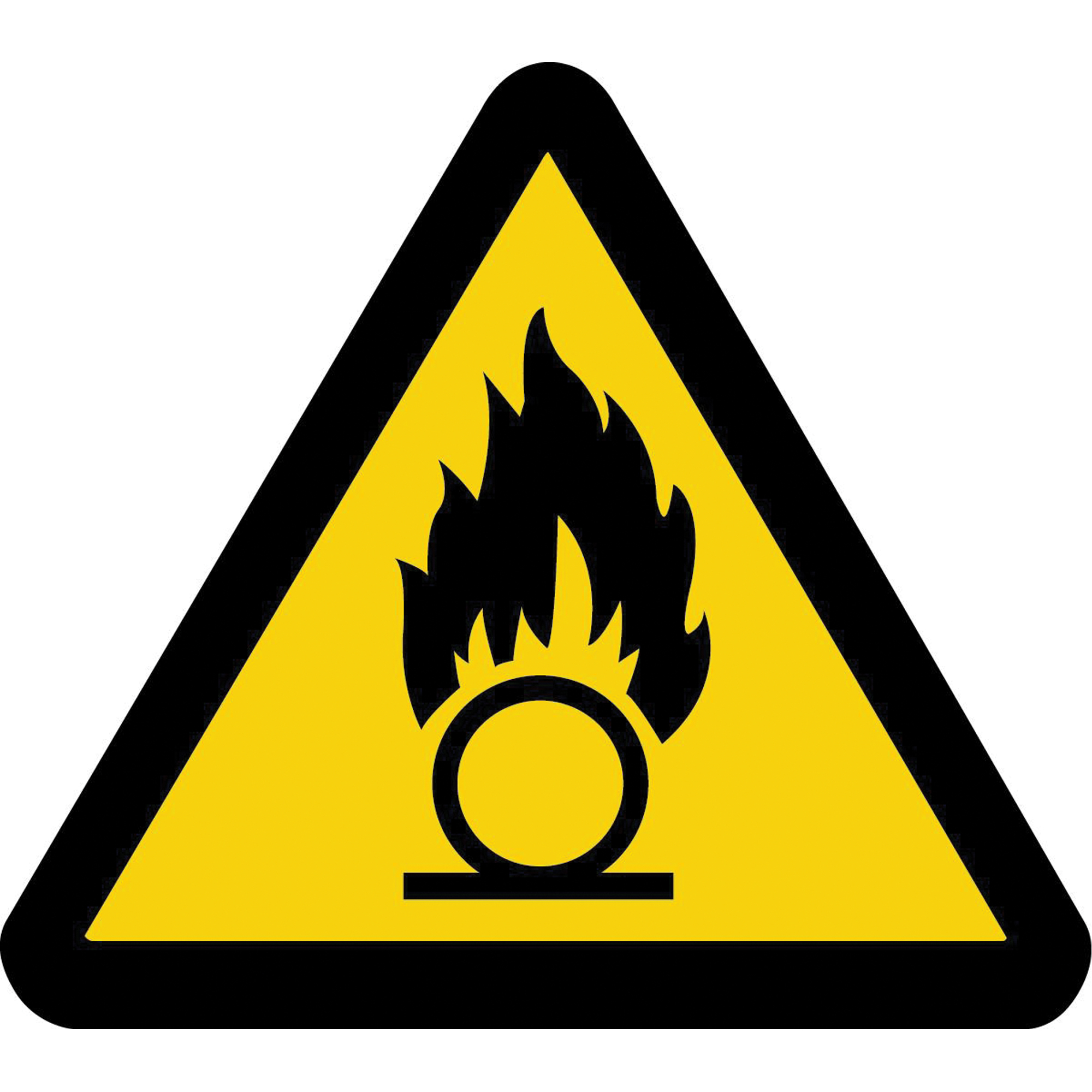Accuform Signs LSGW1892 Oxidizing Substance ISO Warning Safety Labels ...