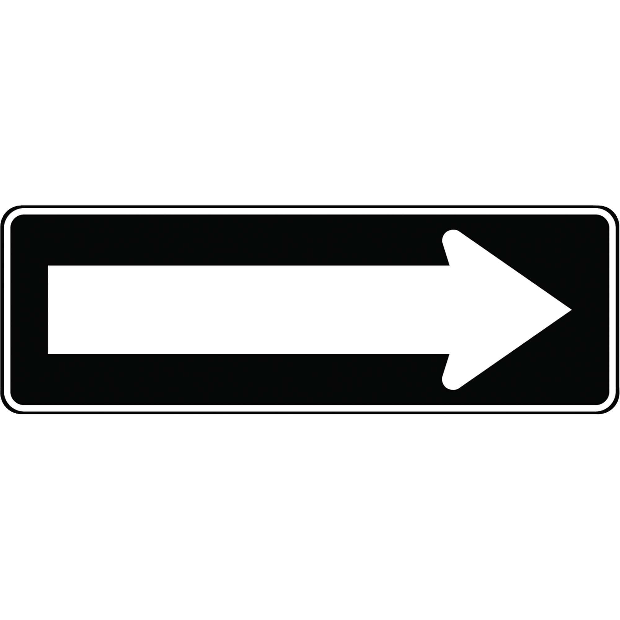 Accuform Signs FRR120RA Panneau de circulation sens unique, 36" x 12 ...