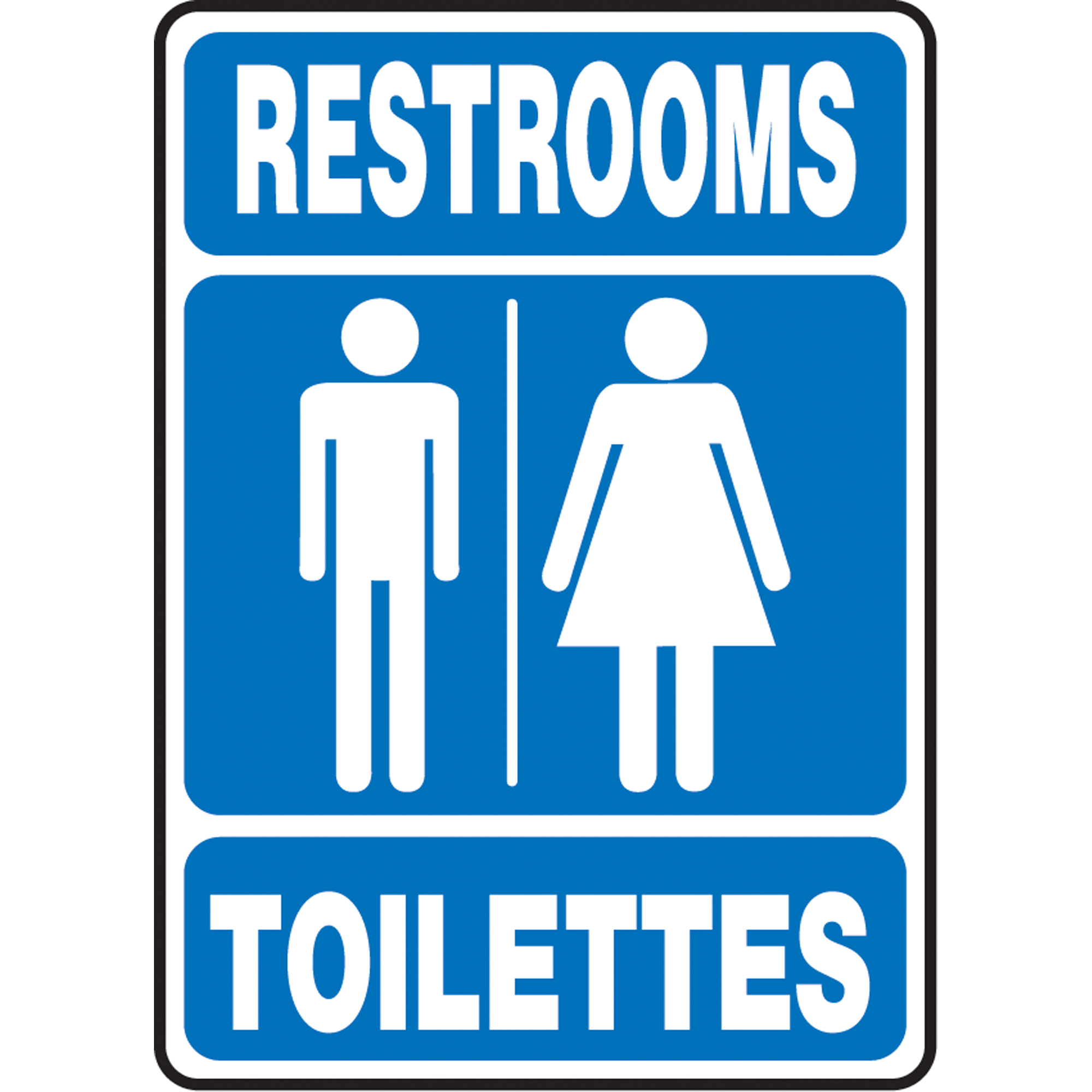 ACCUFORM SIGNS Restroom Signs SAX660 (FBMRST577VP) | Shop Facility ...