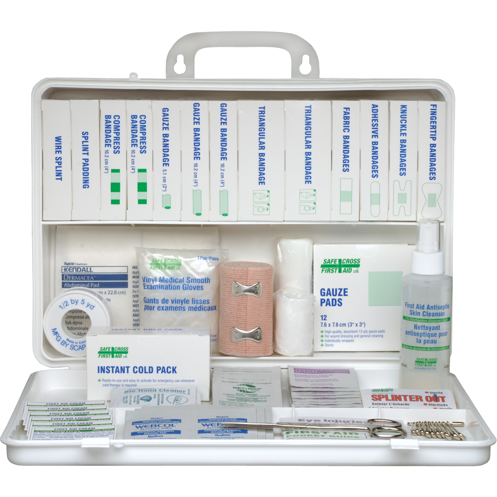 Safecross 50438 Deluxe Regulation First Aid Kits, WSIB Ontario, Plastic Box