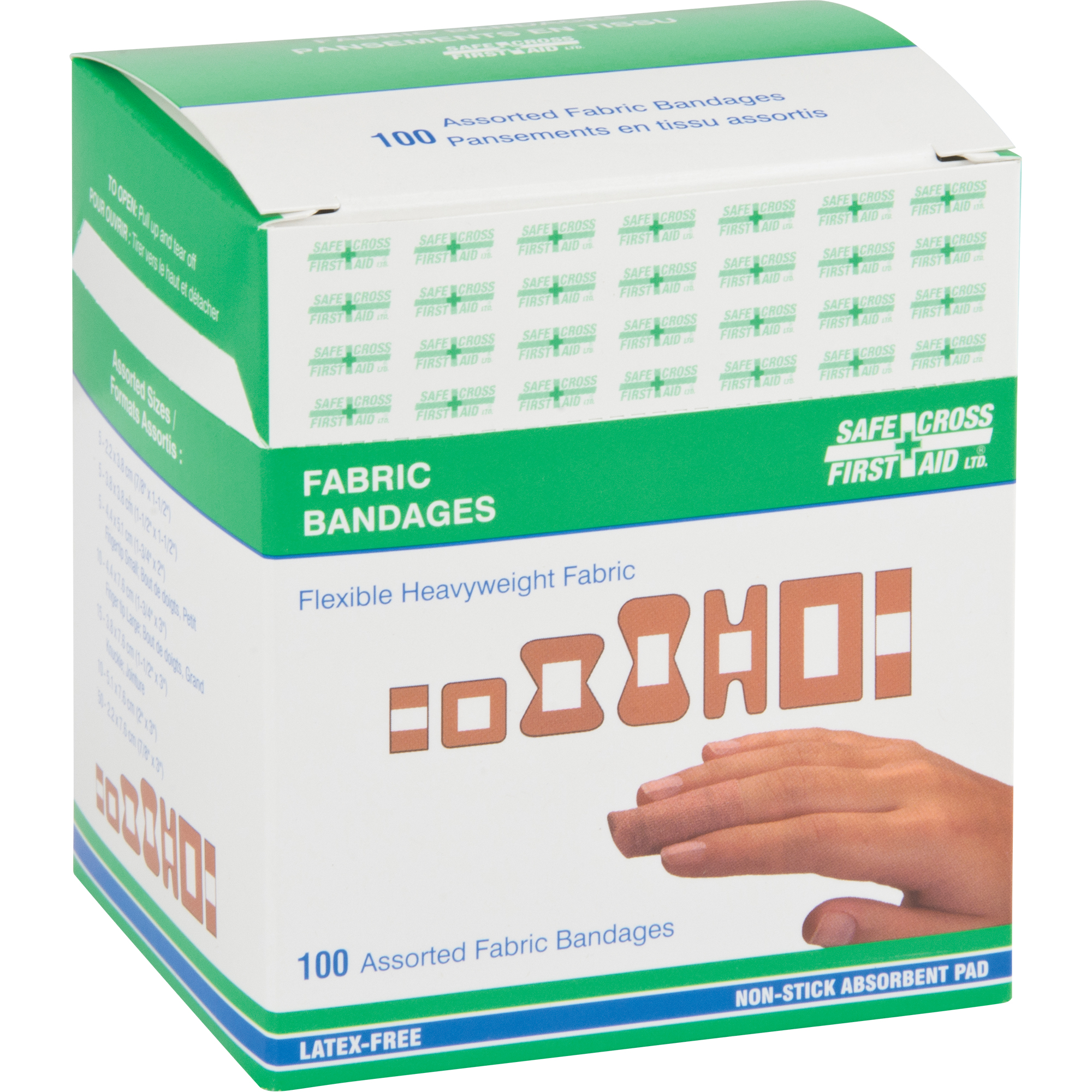 Safecross 03006 Bandages, Assorted, Fabric, Sterile