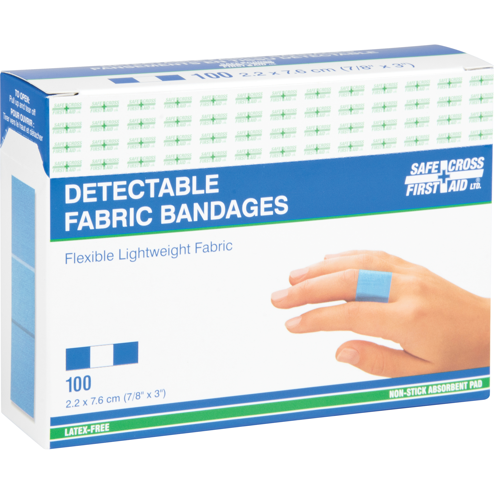 Bandages, Rectangular/Square, 3", Fabric Metal Detectable, Sterile ...