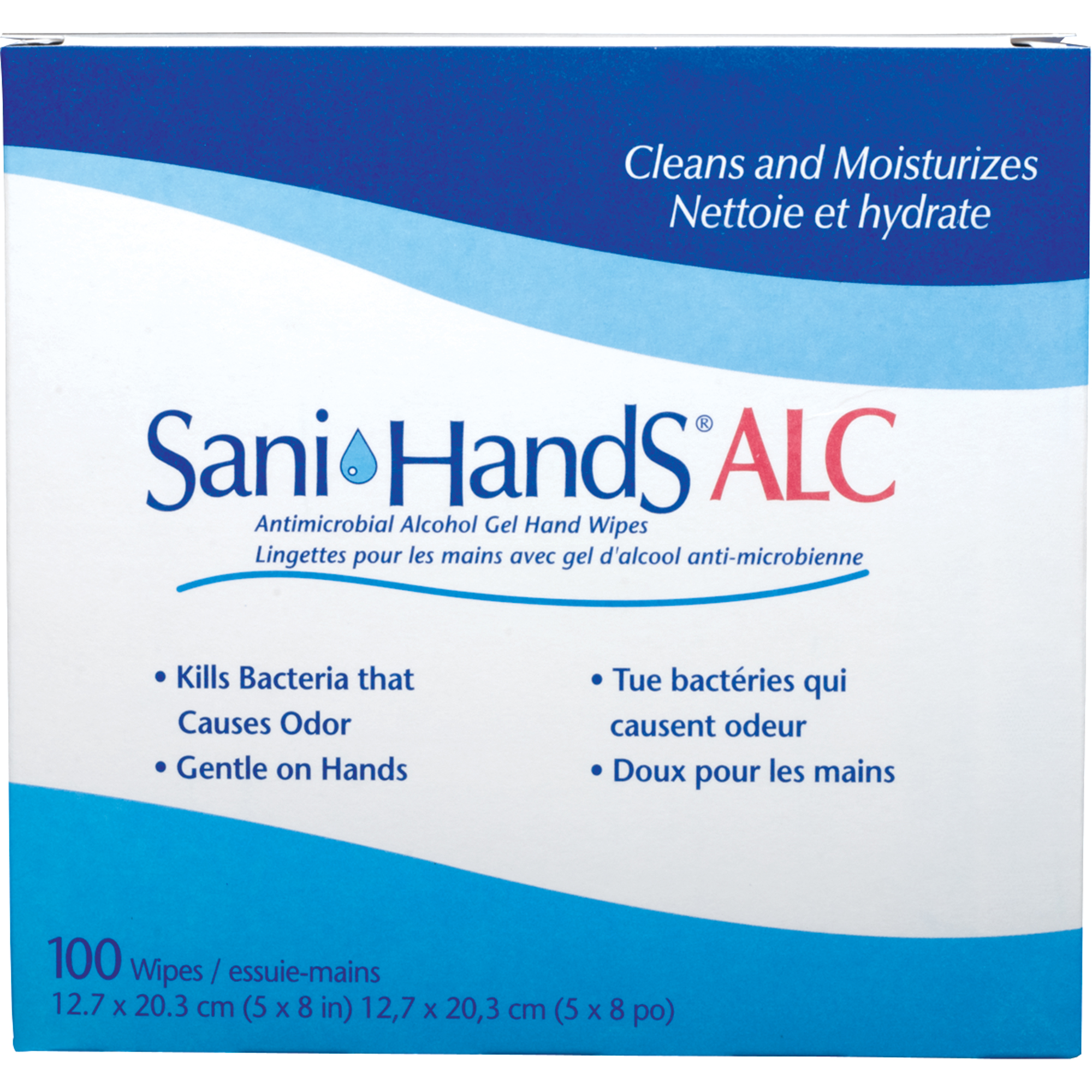 Safecross 06065 Sani-Hands® ALC Antimicrobial Hand Wipes, Packet