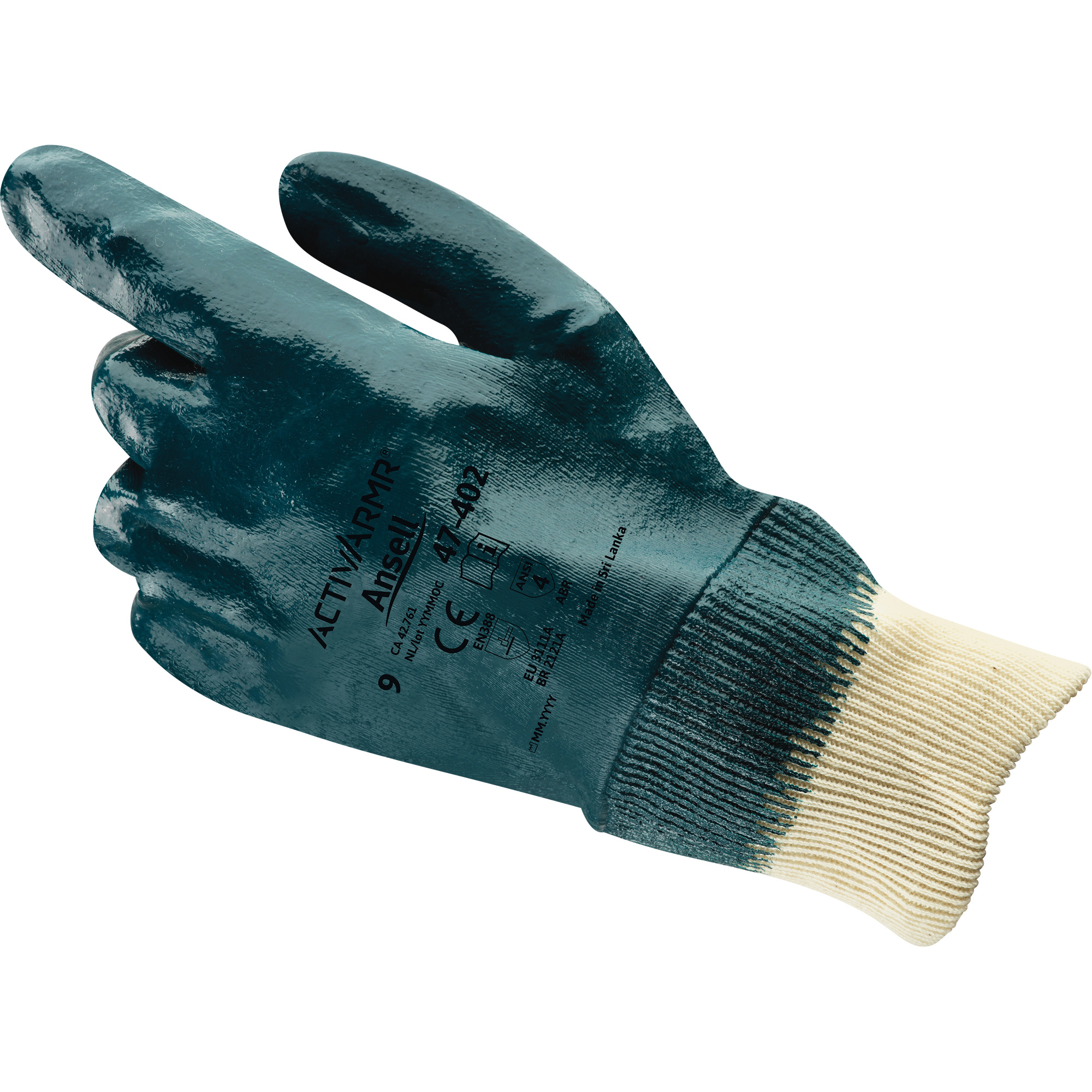 Ansell 4740211070 ActivArmr® 47-402 Coated Gloves, 7, Nitrile Coating ...
