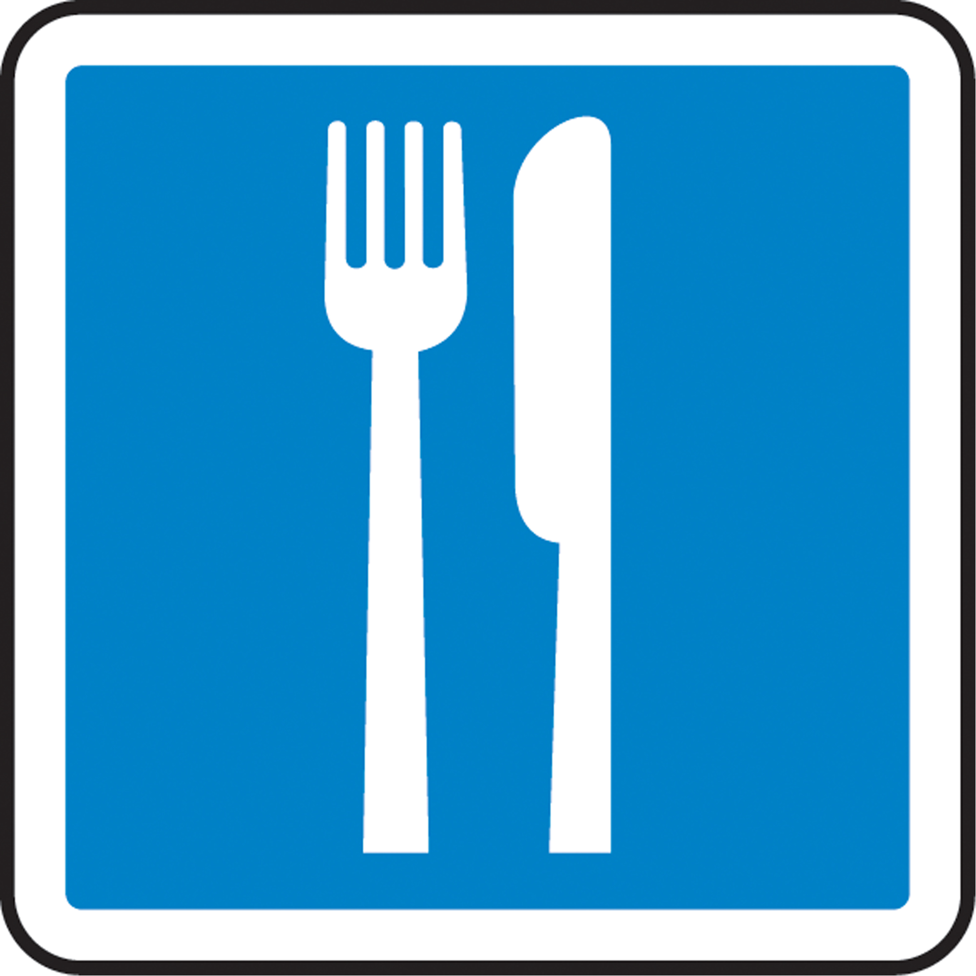 Accuform Signs MPCS592VP Eating Area CSA Safety Sign, 12" x 12 ...