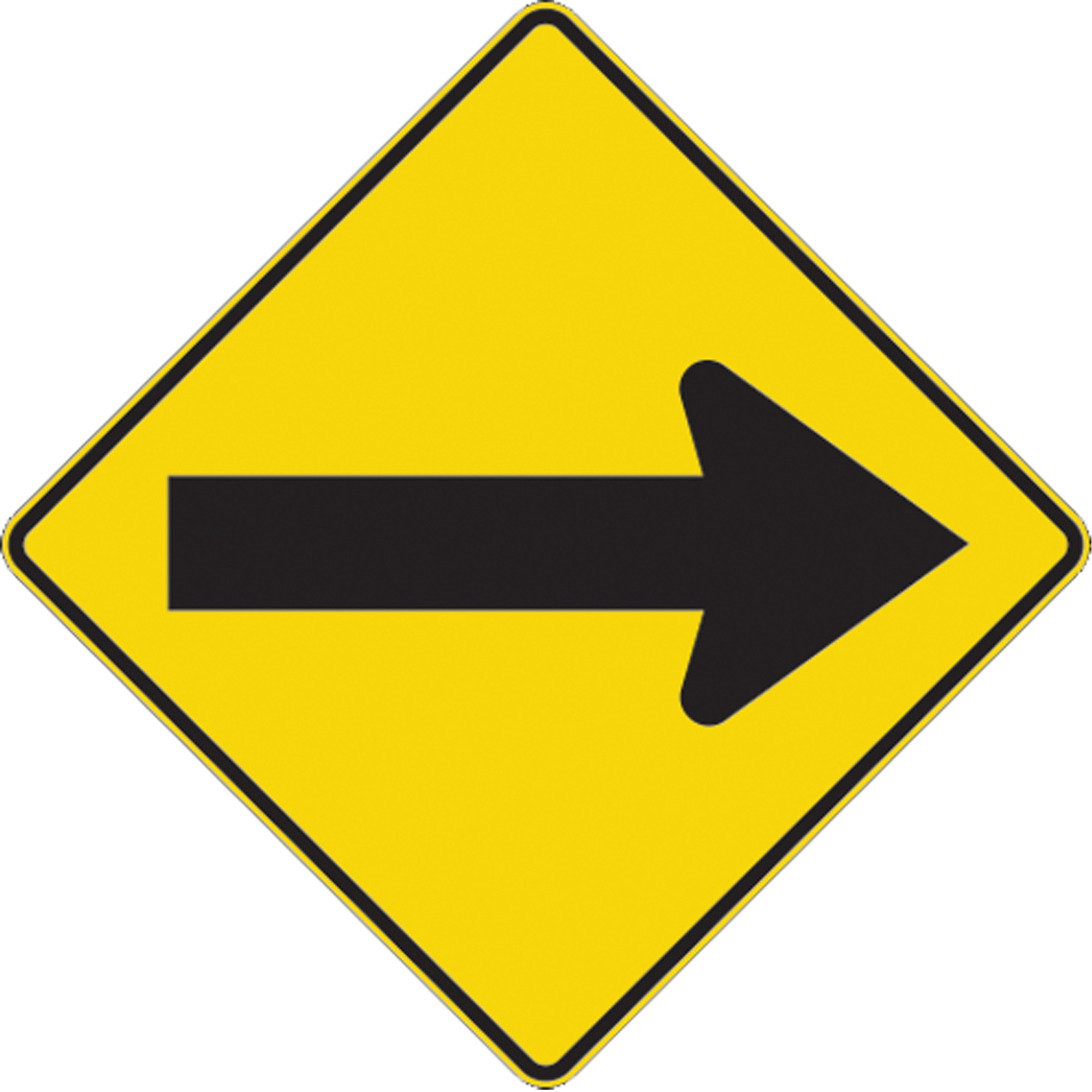 SD268 Panneau de circulation flèche sens unique, 24" x 24", Aluminium ...