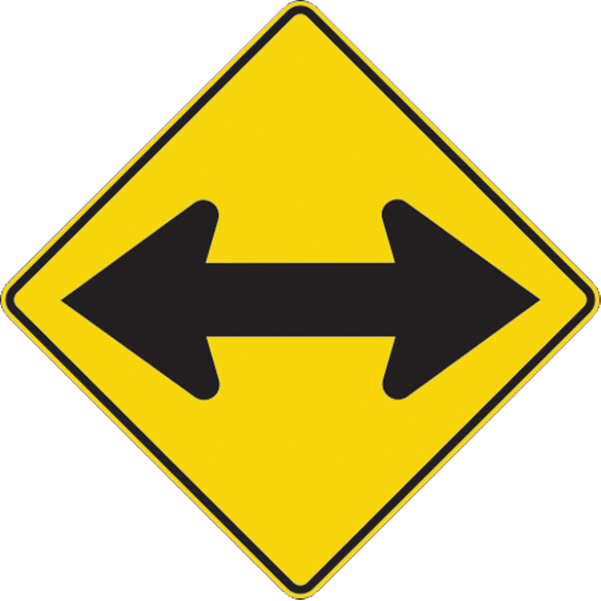 SD269 Panneaux de signalisation flèche bidirectionnelle, 24" x 24 ...