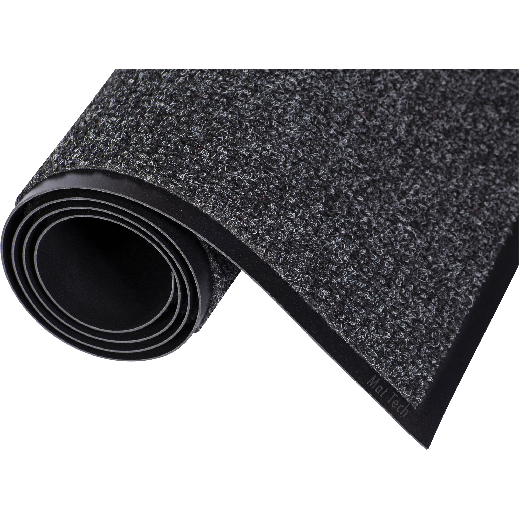 MAT TECH Needle-Rib Entrance Mat, Wiper, 6' x 10' x 5/16", Charcoal ...