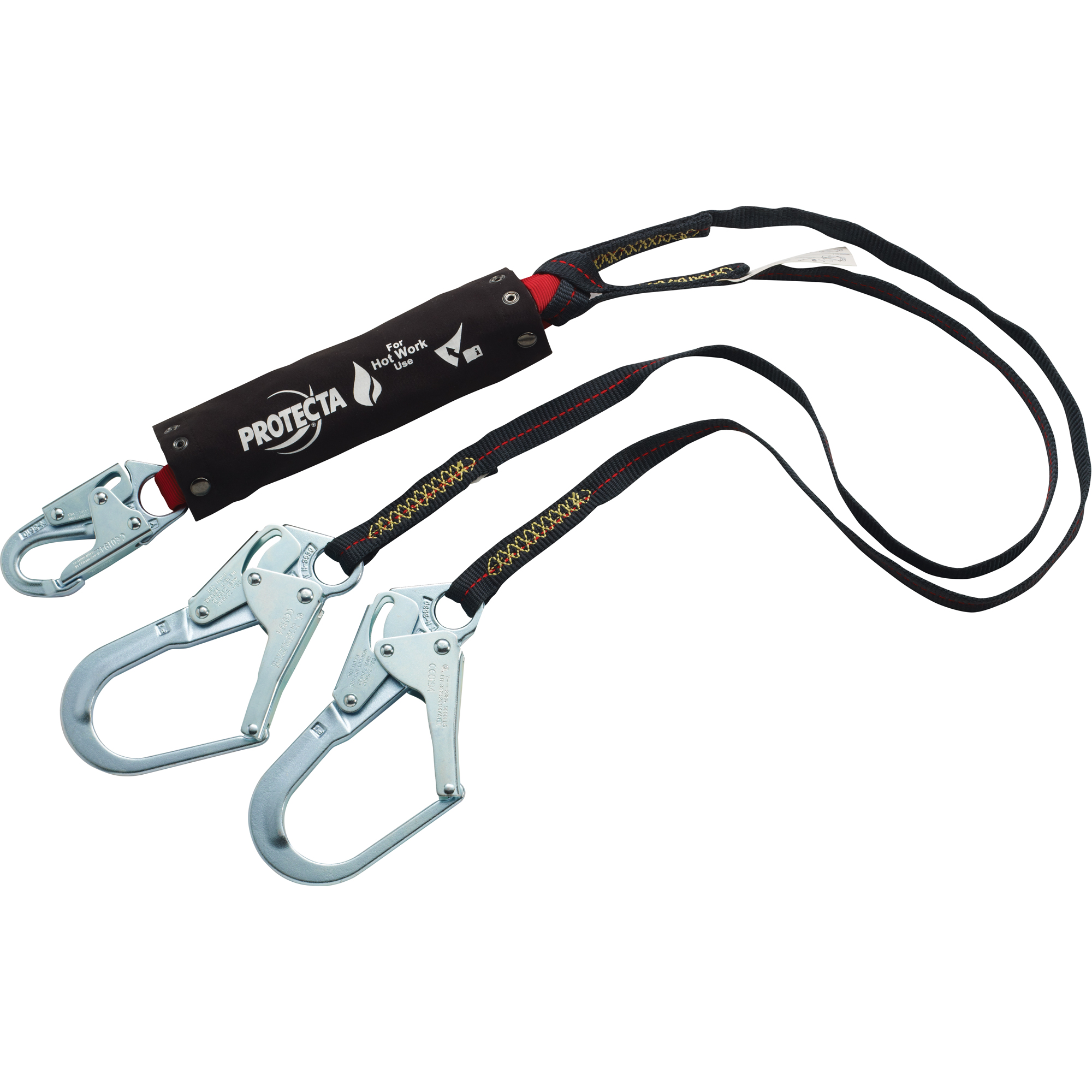 3M PROTECTA FALL PROTECTION Pro Pack Hot Work Shock-Absorbing Lanyard ...