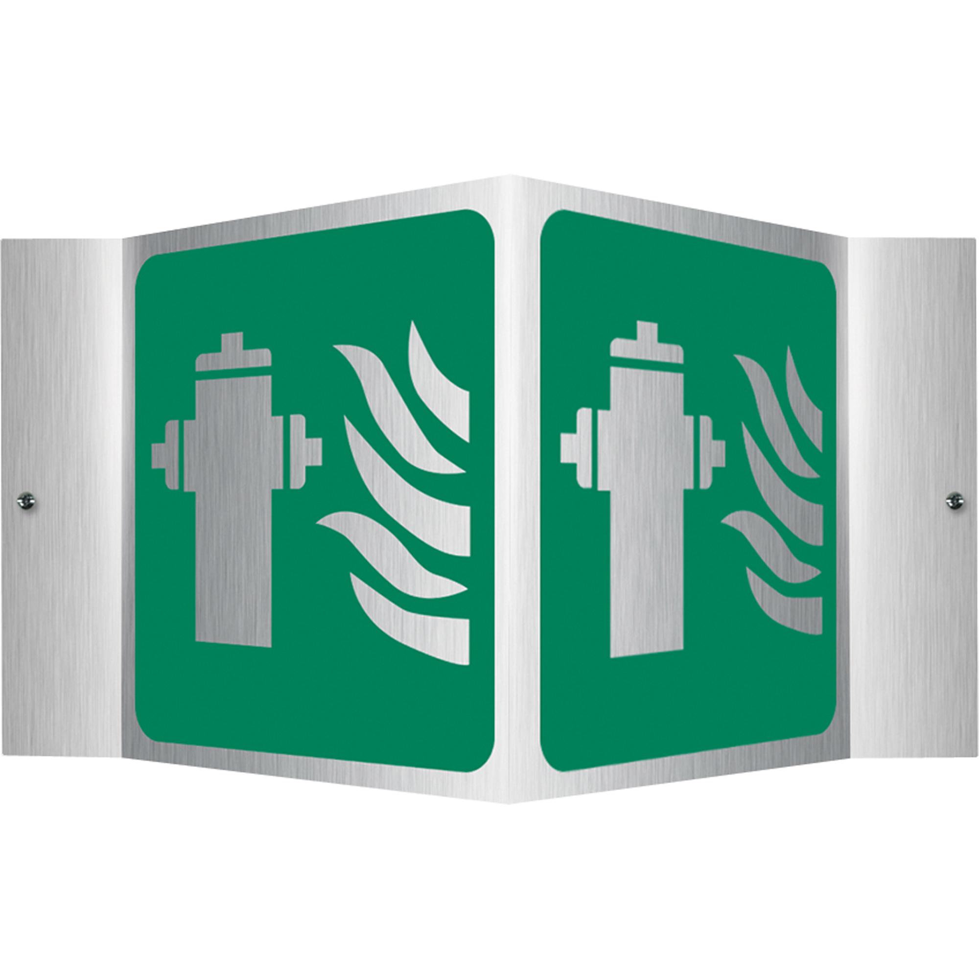 Accuform Signs PSM418 Fire Hydrant Projection Sign, 6" x 5", Aluminum ...