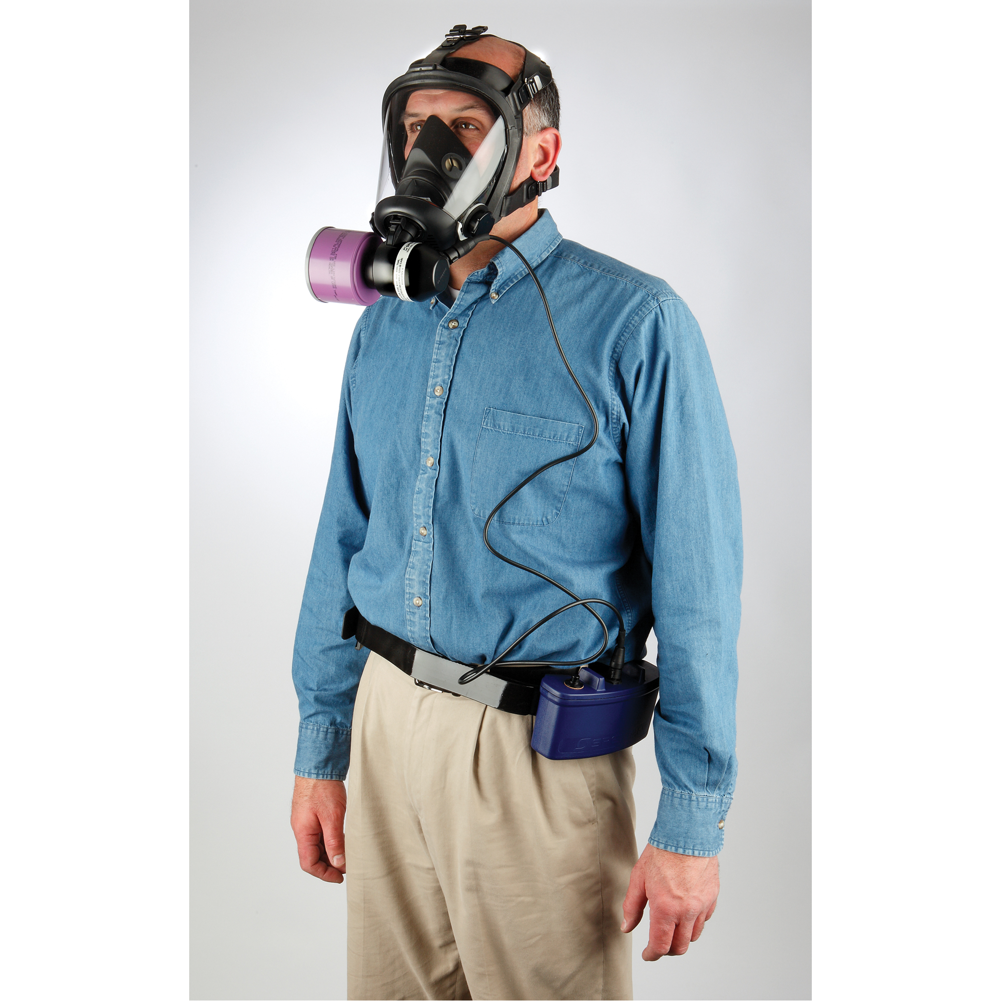 North PR501L PR500 Series Face Mount PAPR, Facepiece Respirator, NiCd ...