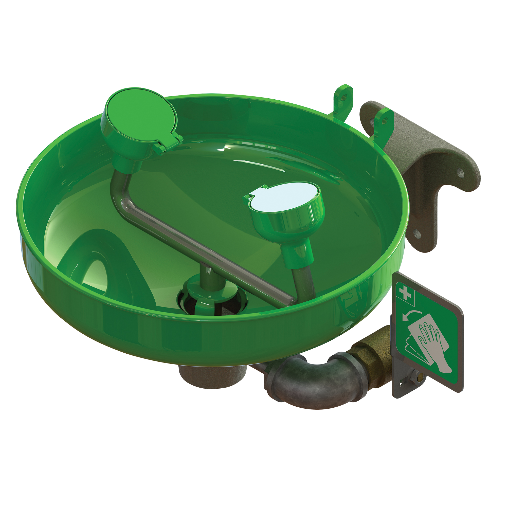 COMPLIANT Wall Mount Eye Face Wash With Plastic Bowl SFV153 16020 compliant-wall-mount-eye-face-wash-with-plastic-bowl-sfv153-16020