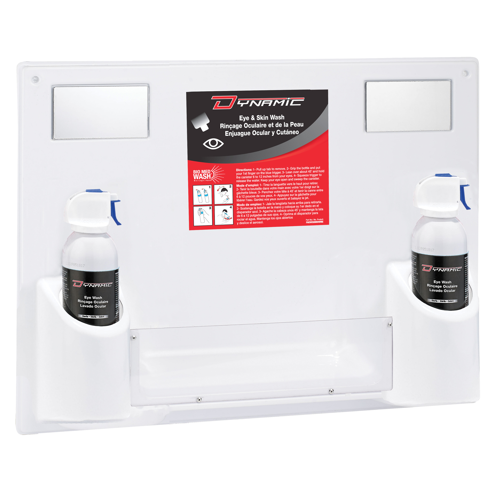 DYNAMIC SAFETY Bio Med Wash® Station Deluxe Panel SGA752 (FAEWKBMDWM ...