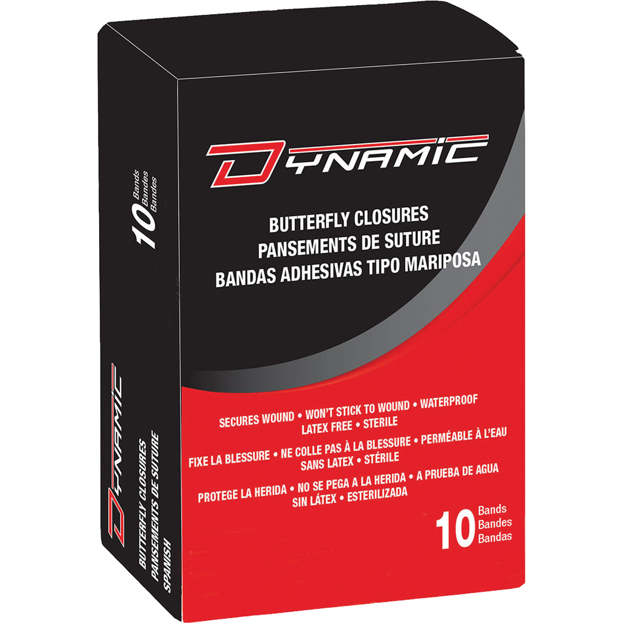 Dynamic Safety FABFAS10 Butterfly Closures, Skin Closure, Class 1