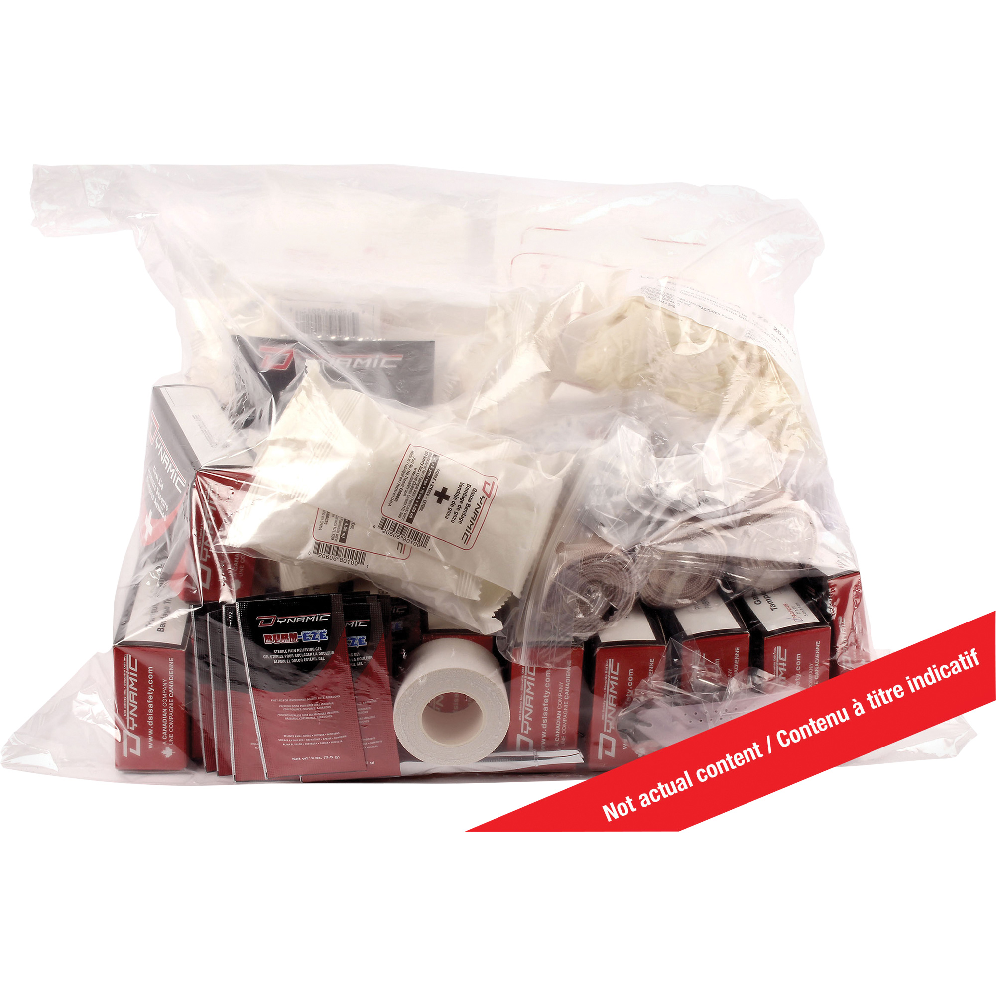 DYNAMIC SAFETY First Aid Refill Kit, Class 2 SGB265 (FAKONTTFBRU ...